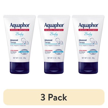 Aquaphor Baby Healing Ointment Diaper Rash Skin Protectant, 3Oz, 6-Pack ...