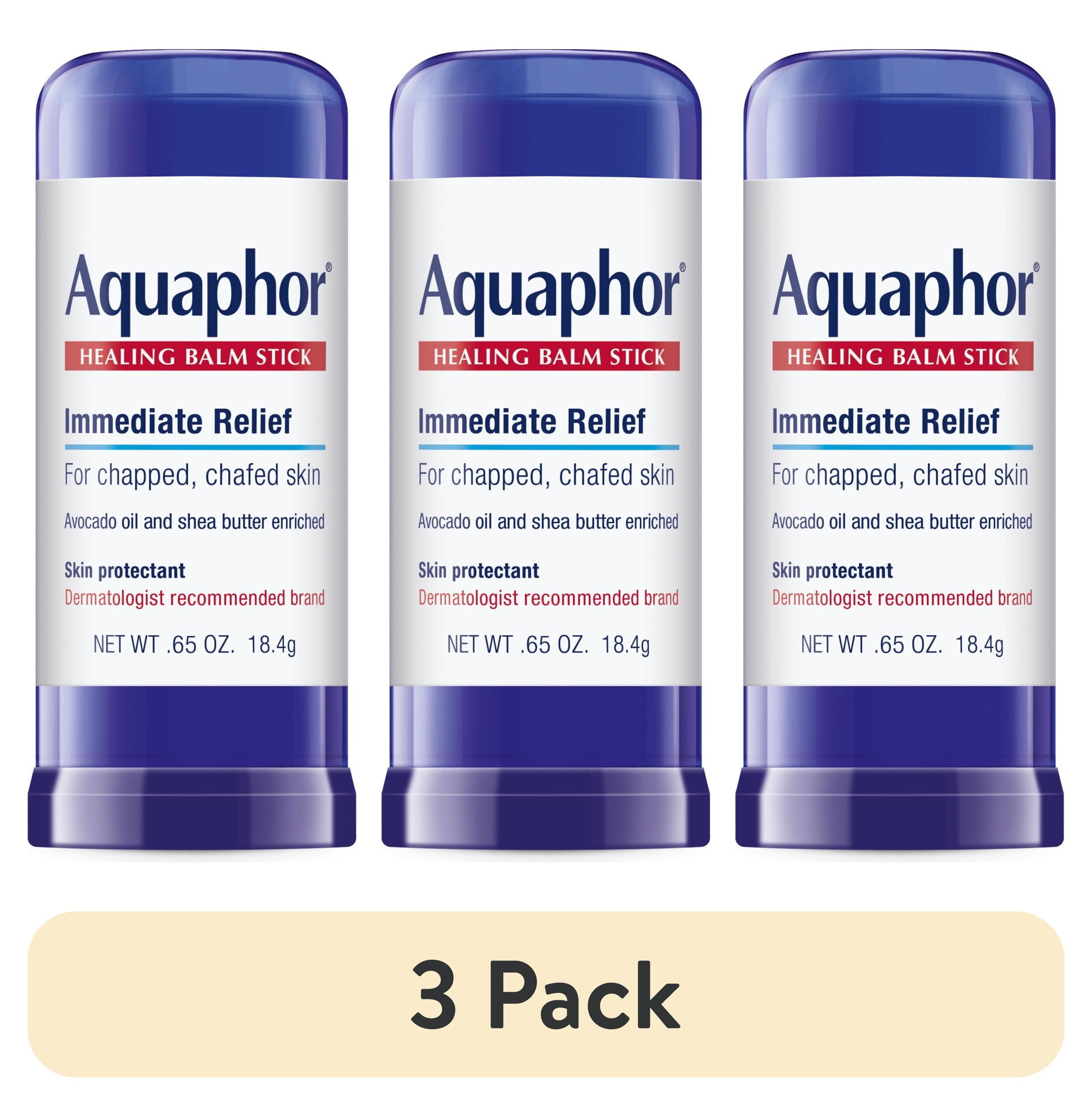 (3 pack) Aquaphor Healing Balm Stick for Chapped, Chafed Skin with ...