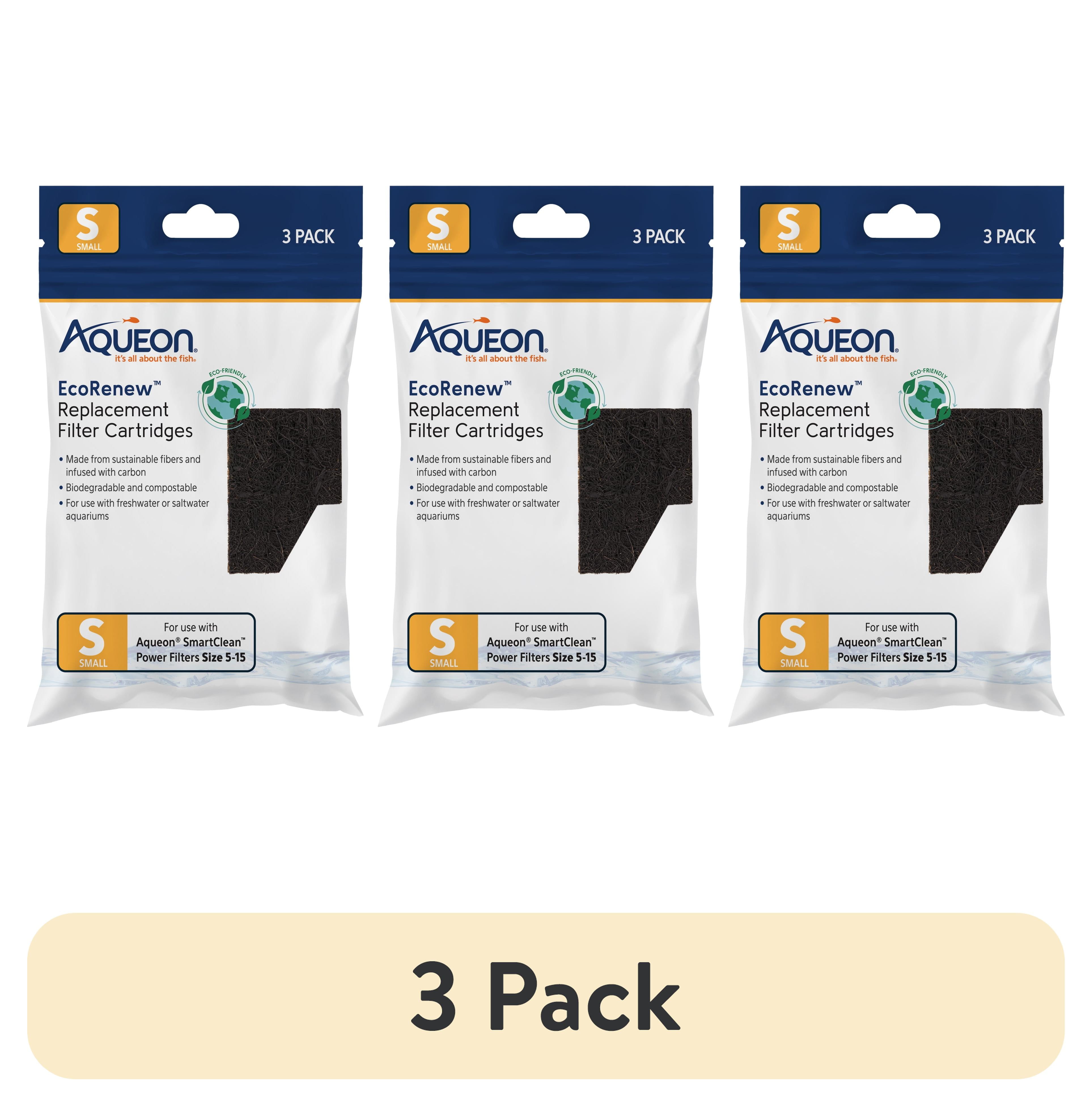 (3 pack) Aqueon EcoRenew Replacement Filter Cartridges Small Small, 3 ...