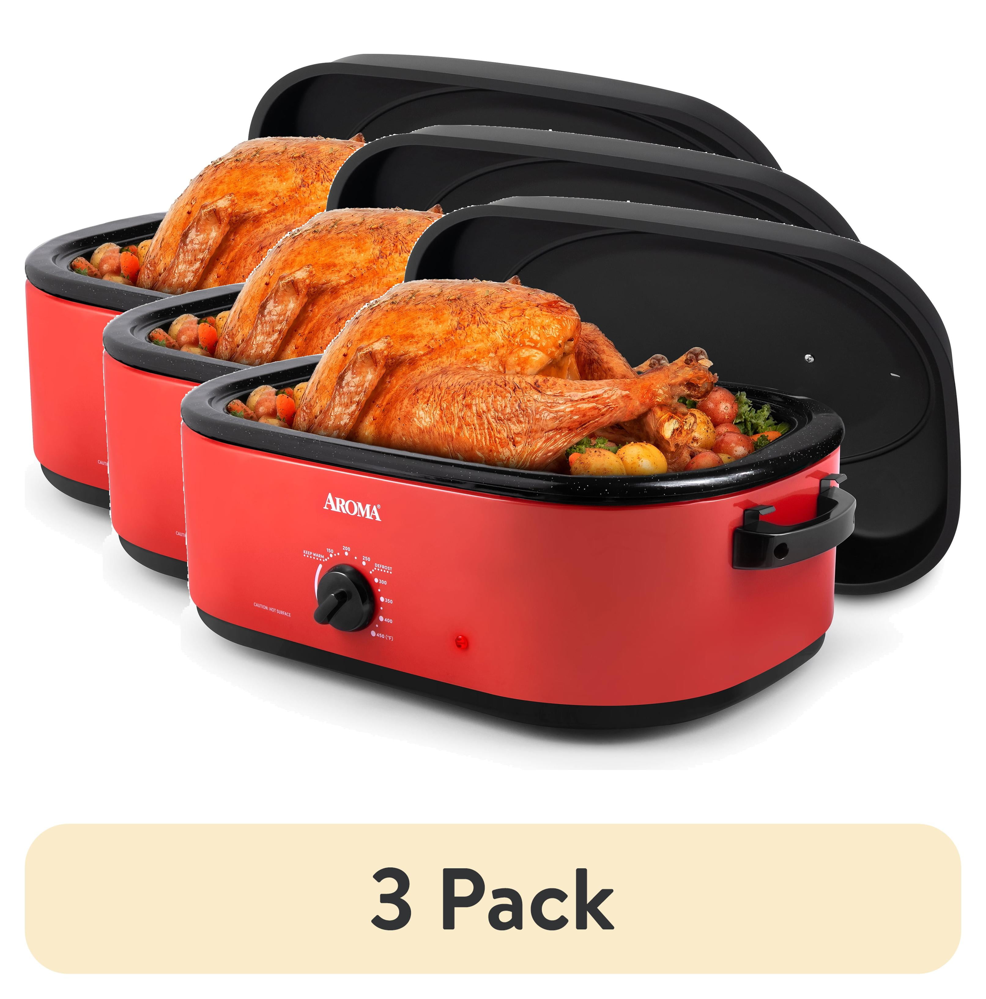 Aroma 18Qt Electric Roaster Oven - High Dome Lid - Walmart.com