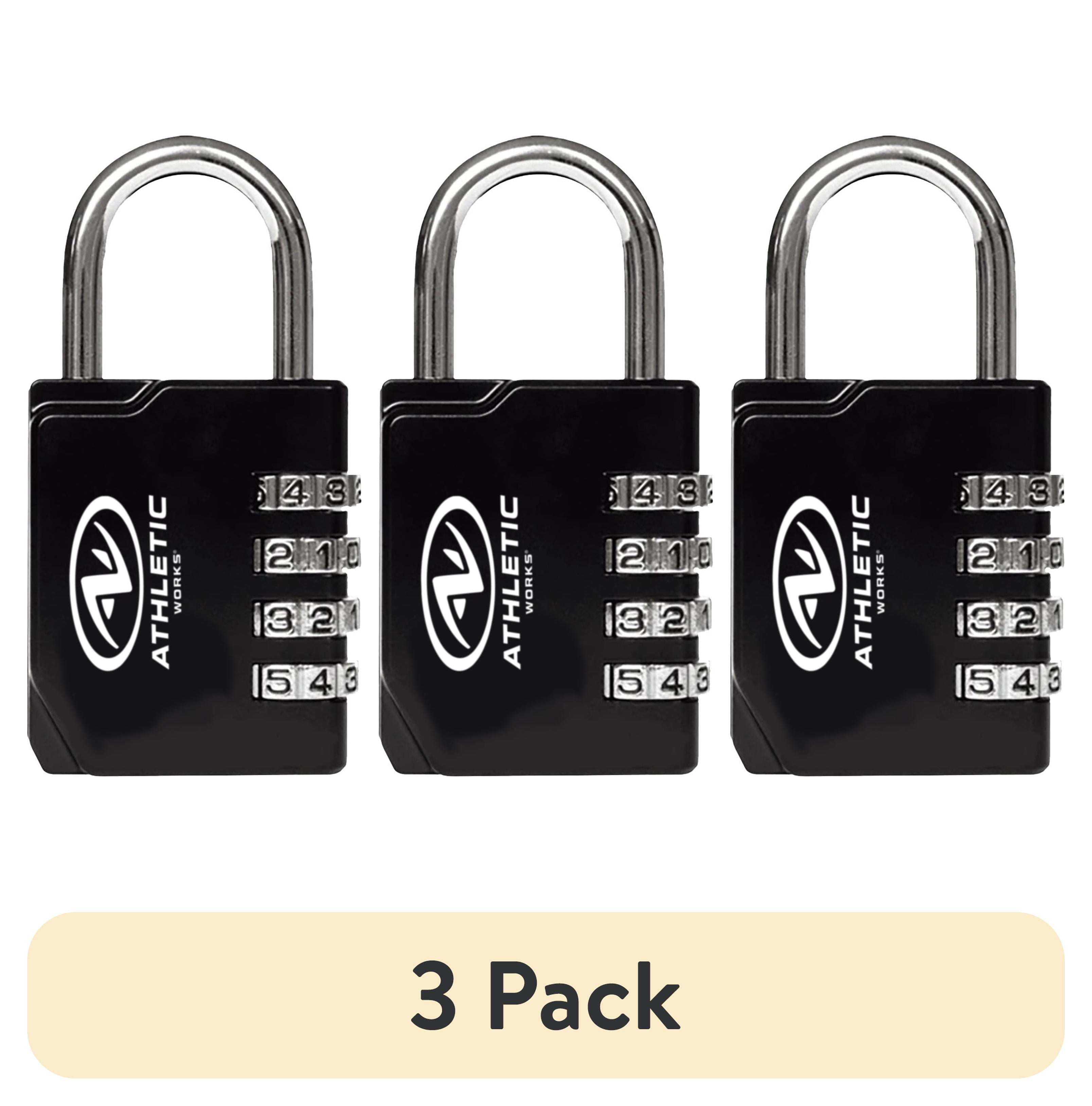 (3 pack) Athletic Works Clicking Combination Lock - Walmart.com
