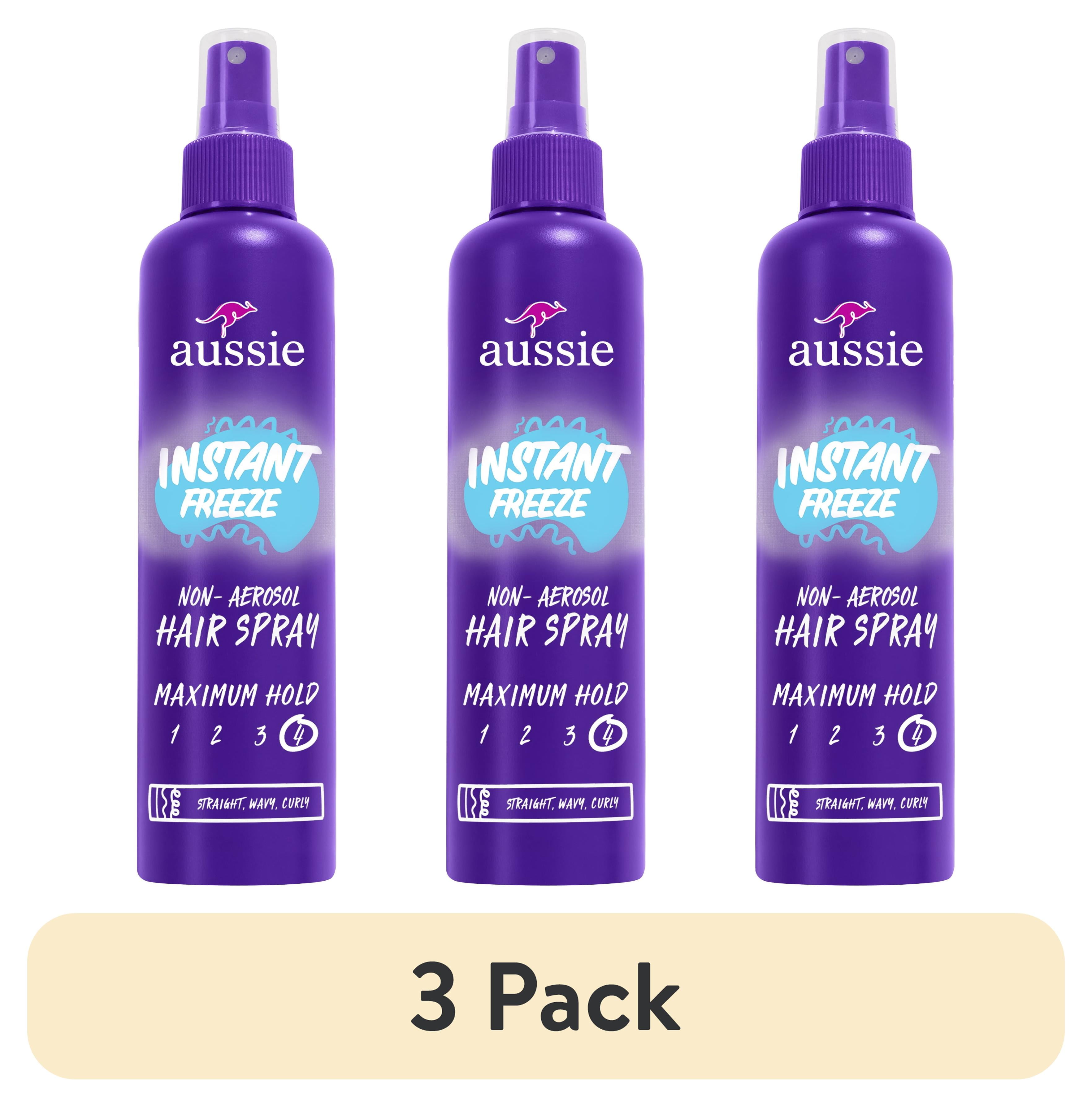 (3 pack) Aussie Instant Freeze Non-Aerosol Hair Spray for All Hair ...