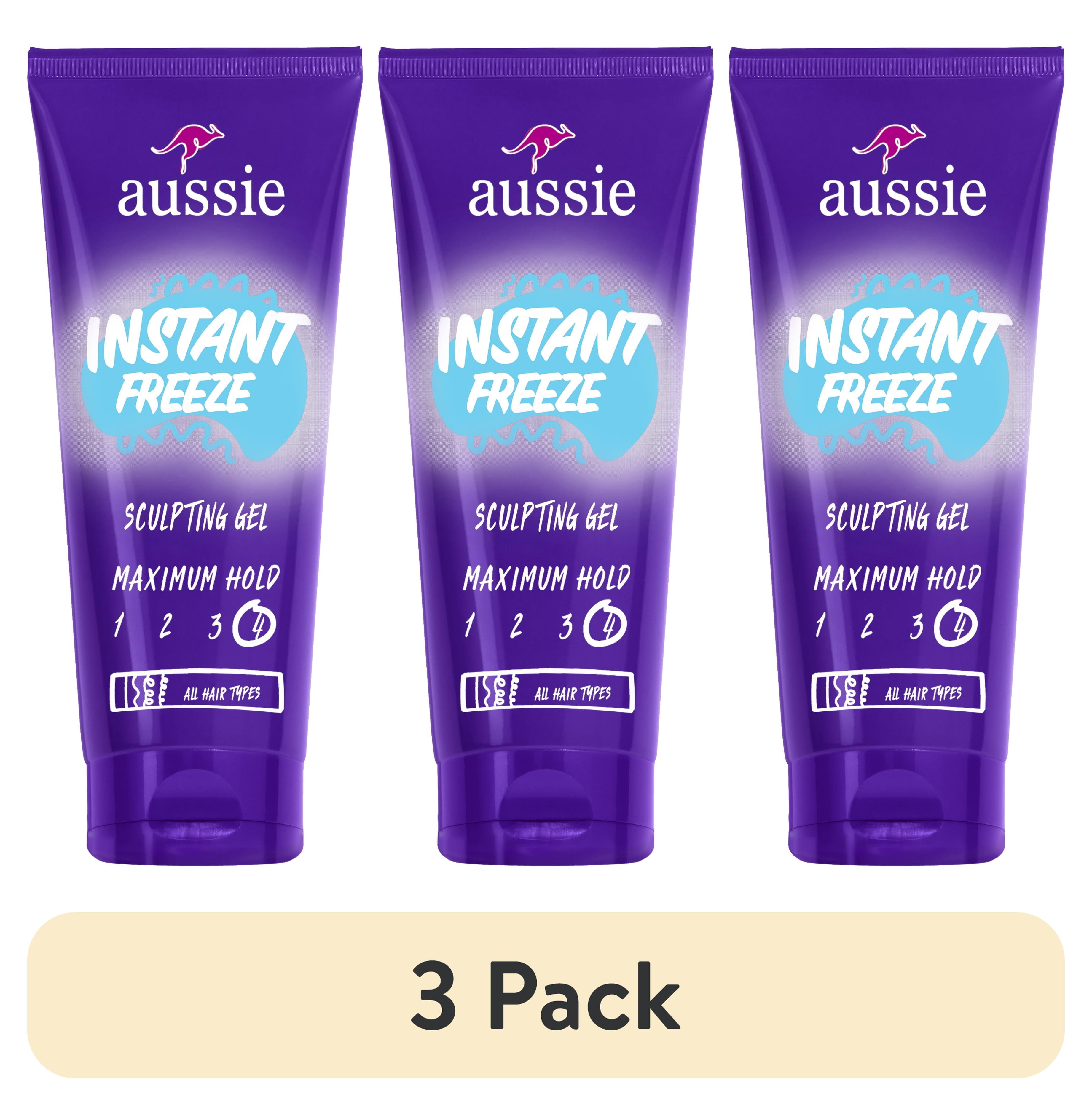 (3 pack) Aussie Instant Freeze Sculpting Hair Gel for Curly Hair ...