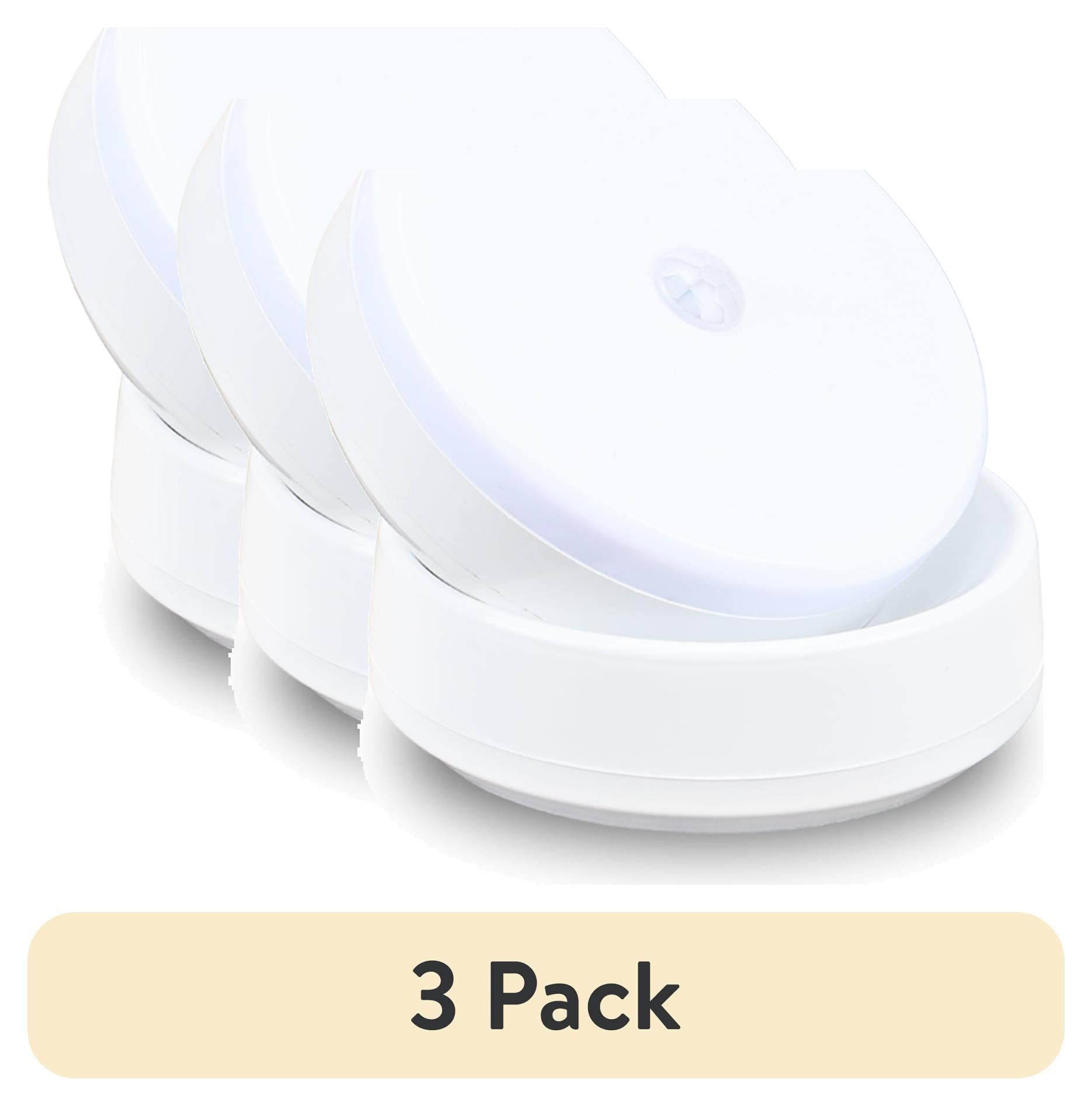 (3 pack) Auto Drive Motion Sensor Plastic LED Puck Light,Rechargeable ...