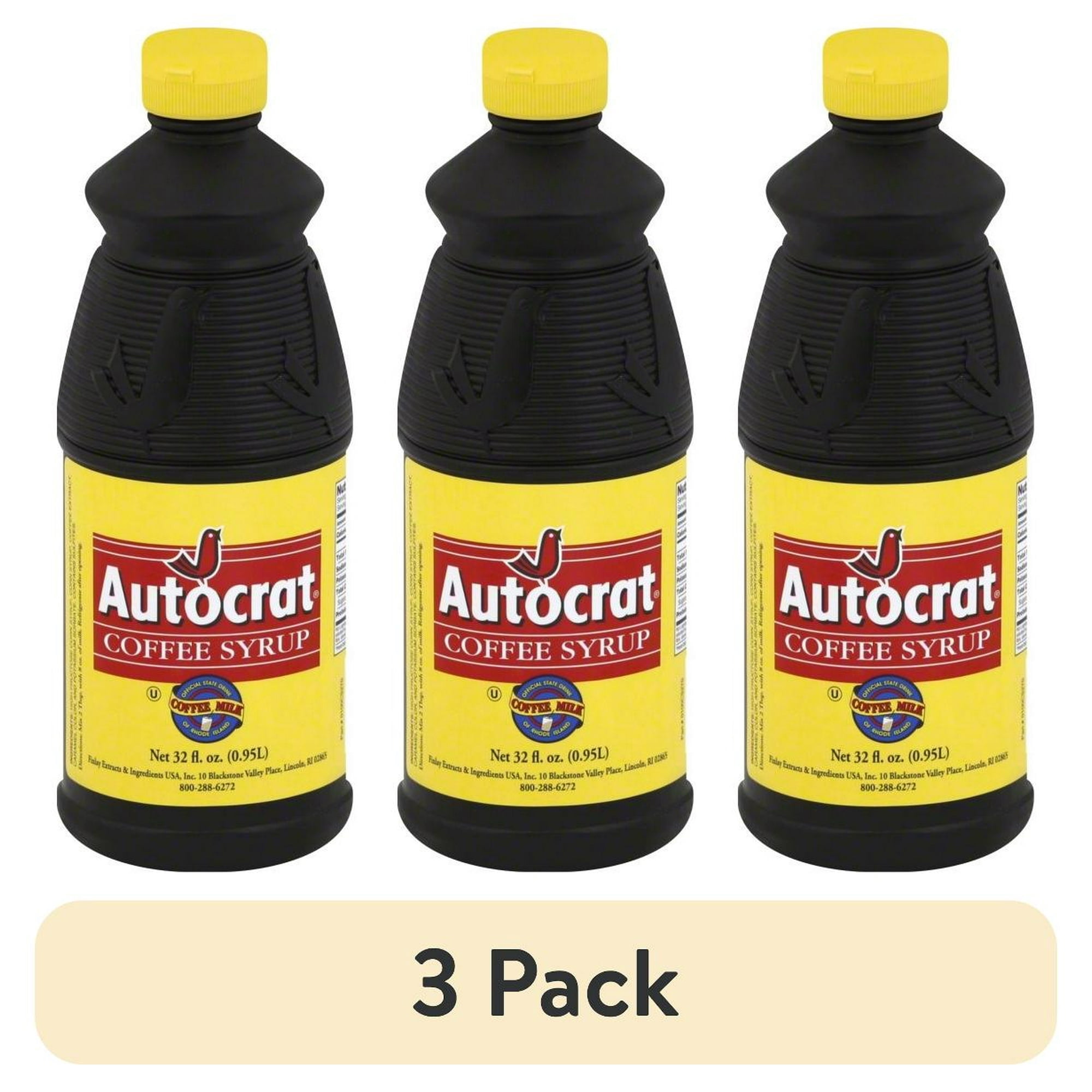 (3 pack) Autocrat Coffee Syrup, for Rhode Island's "State Drink ...