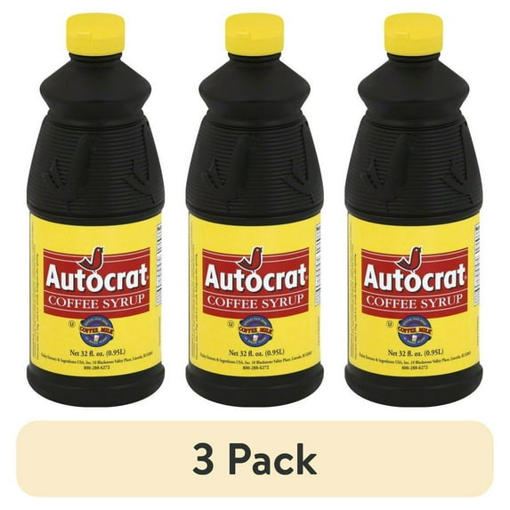 (3 pack) Autocrat Coffee Syrup, for Rhode Island's "State Drink ...