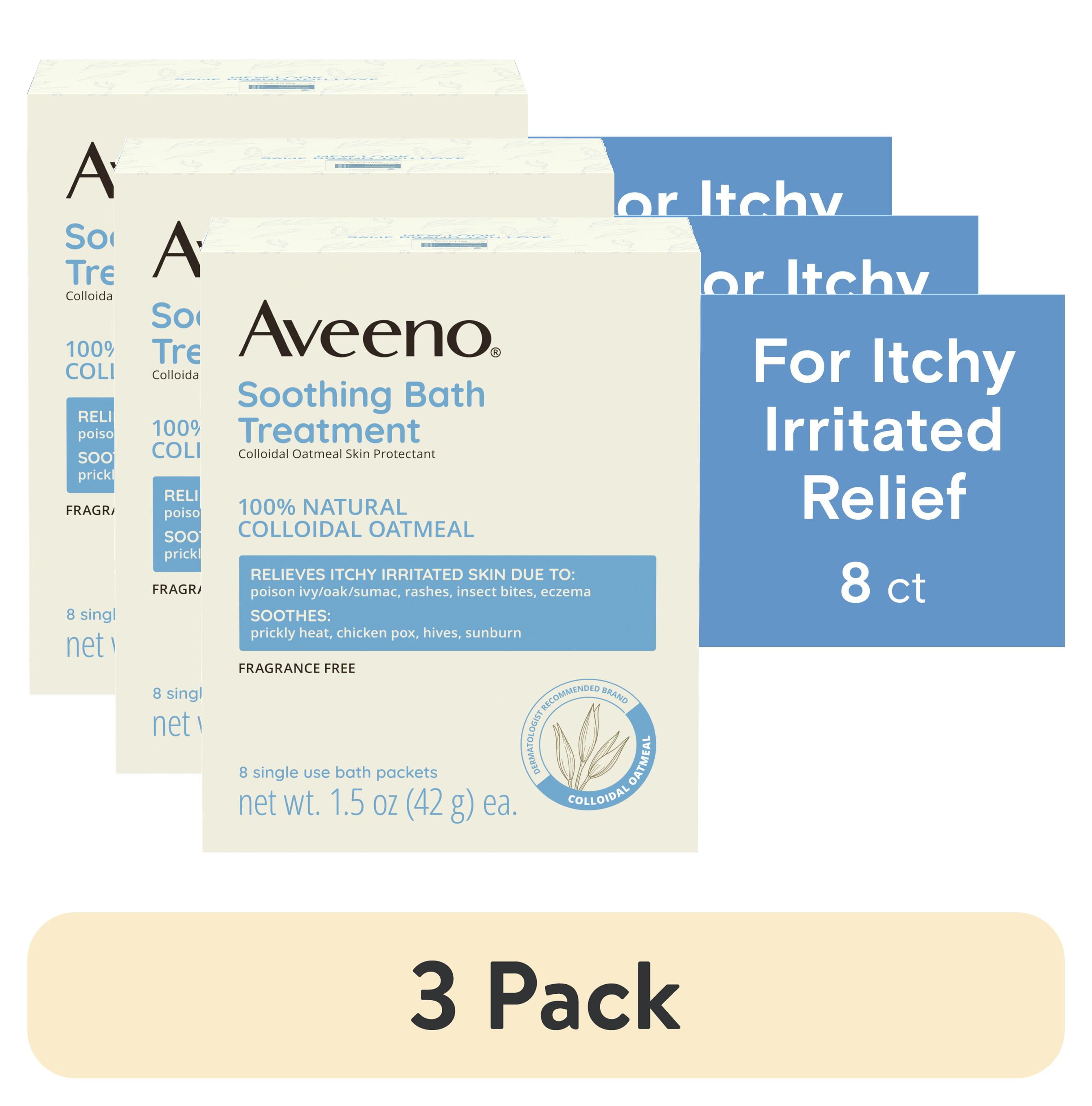 (3 pack) Aveeno Soothing Bath Moisturizer Soak for Eczema Relief ...
