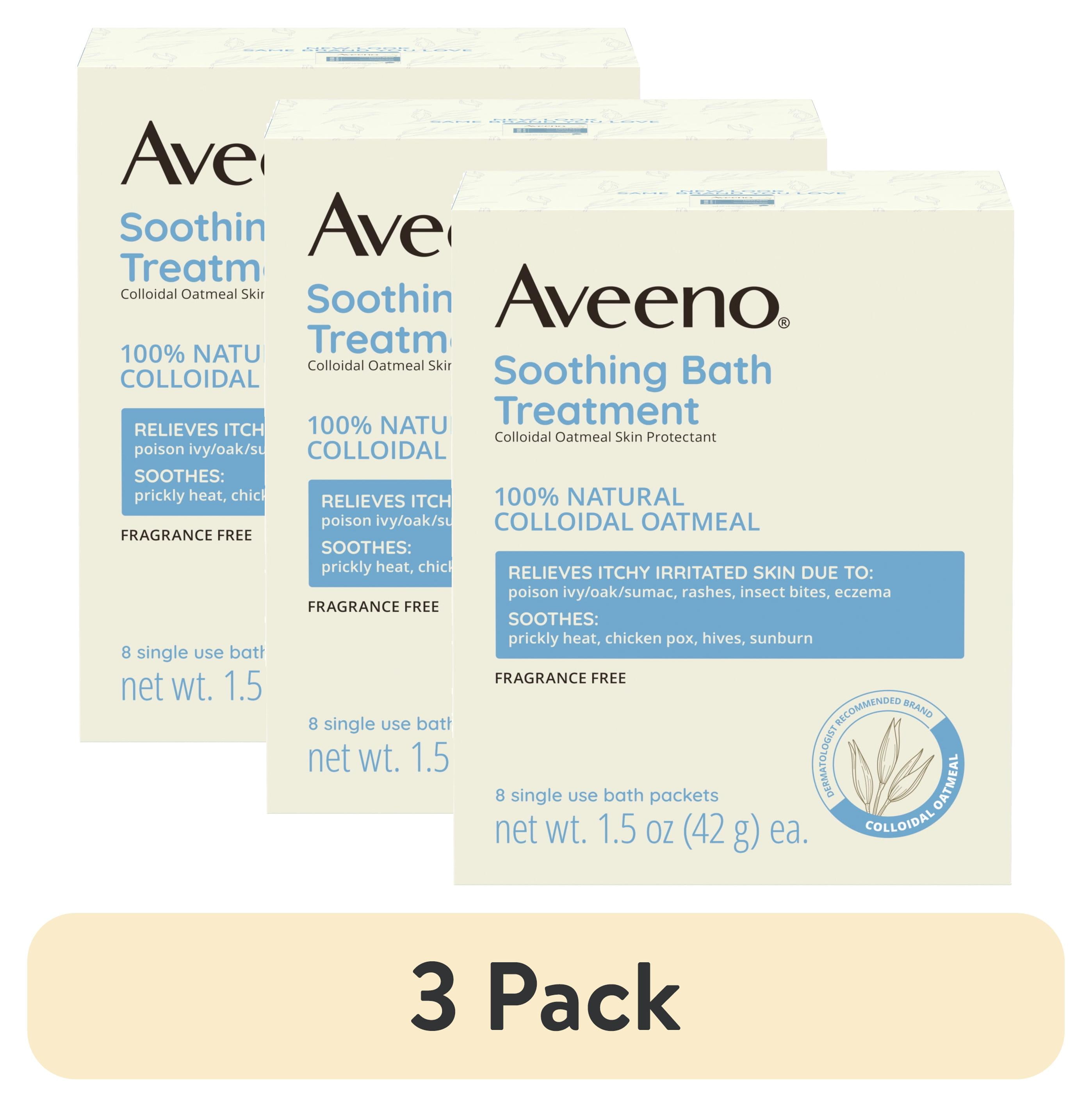 (3 pack) Aveeno Soothing Bath Moisturizer Soak for Eczema Relief ...
