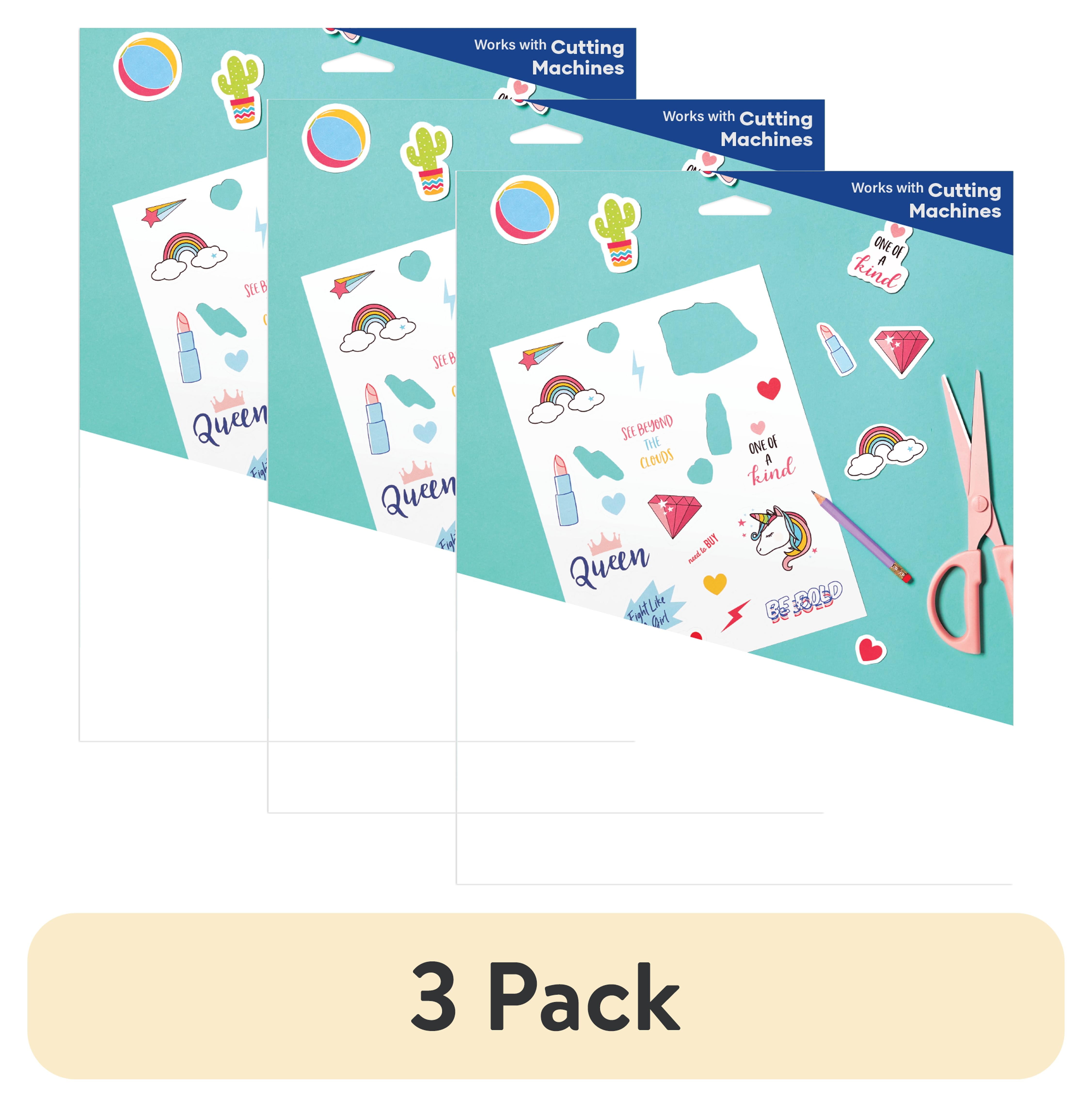 (3 pack) Avery Sticker Paper, 8.5" x 11", Matte White, 15 Sheets (3383 ...