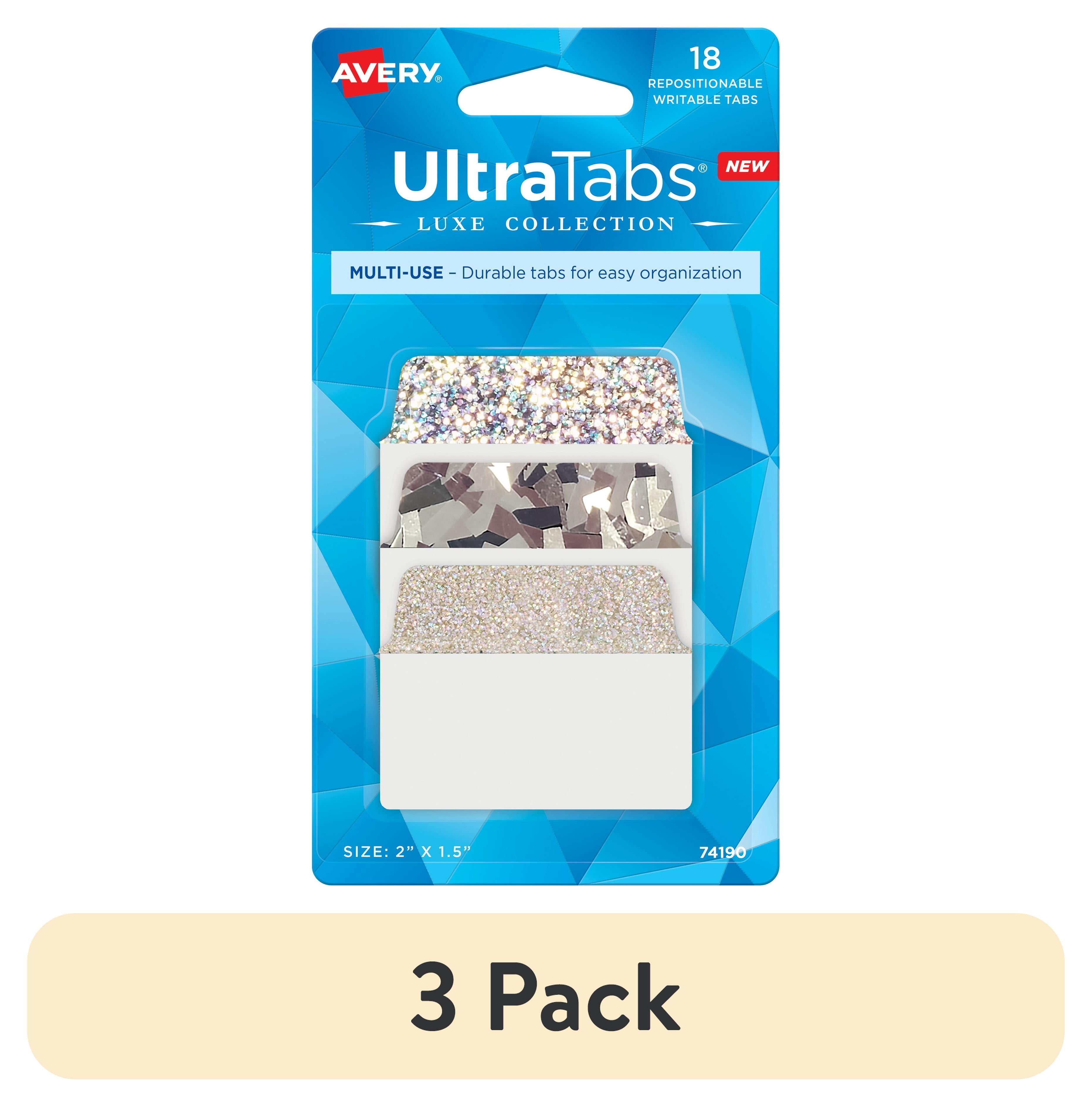 (3 pack) Avery Ultrabs Luxe, Multi-Use Style, 2" x 1.5", Film, Write-on ...