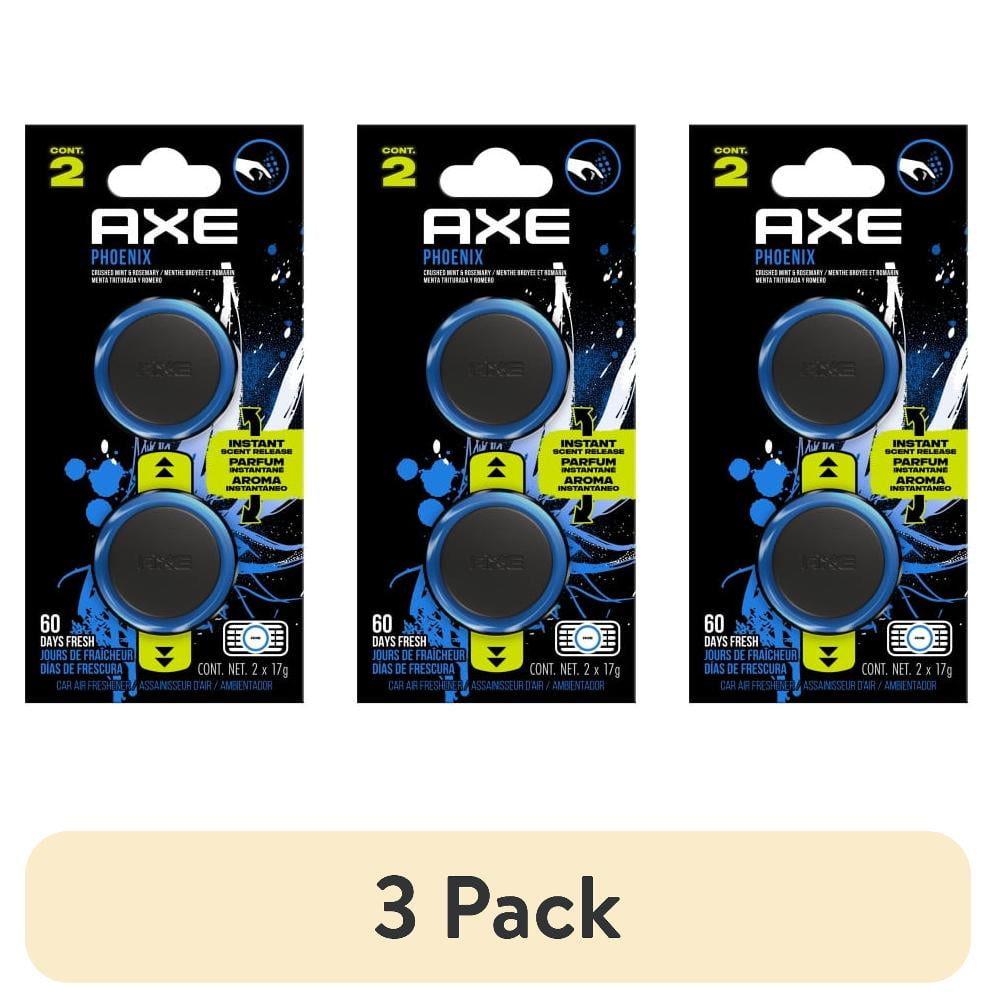 (3 pack) AXE Mini Vent Clip Car Air Freshener (Phoenix Scent, 2 Pack ...