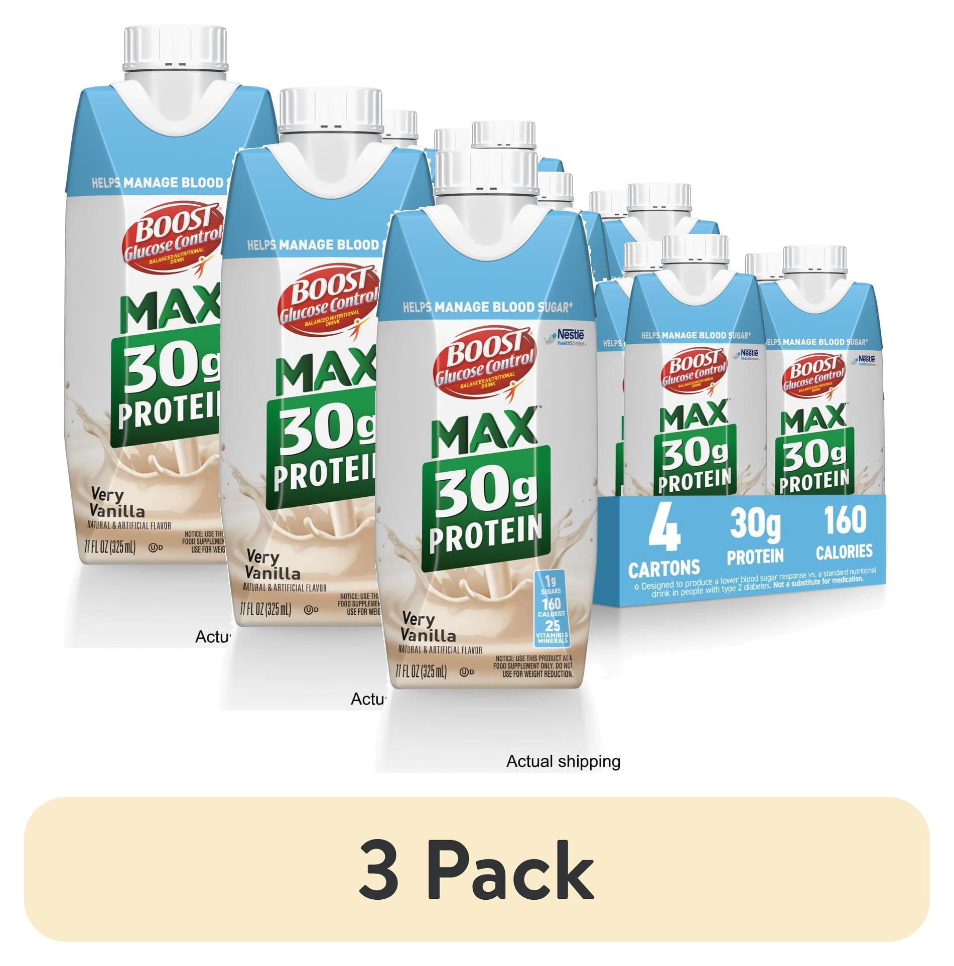 (3 pack) BOOST Glucose Control Max 30g High in Protein Nutritional ...