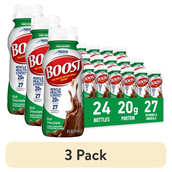 BOOST Very High Calorie Nutritional Protein Drink, Very Vanilla, 8 fl ...