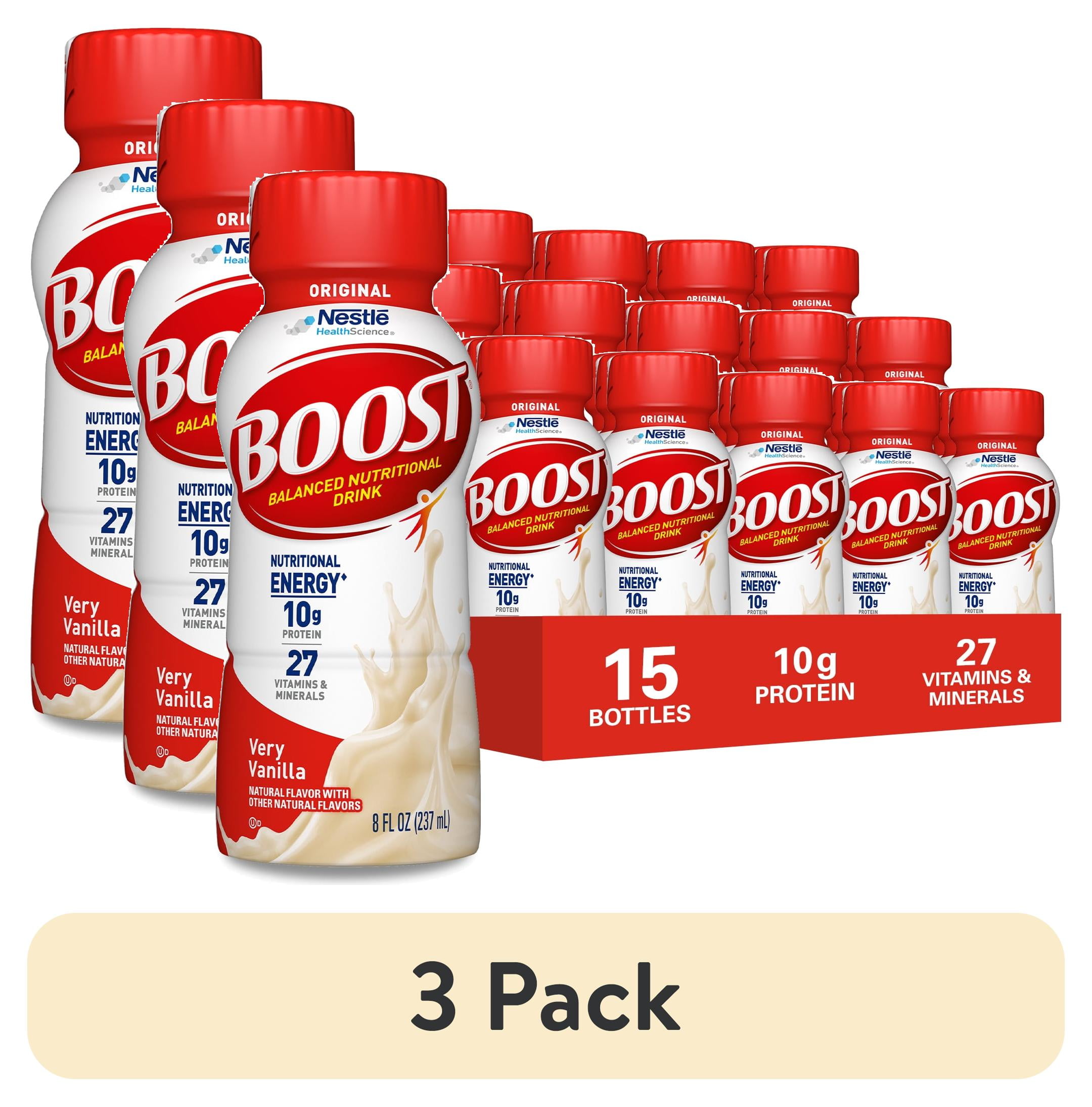 (3 pack) BOOST Original Balanced Nutritional Drink Protein Shakes, Very ...