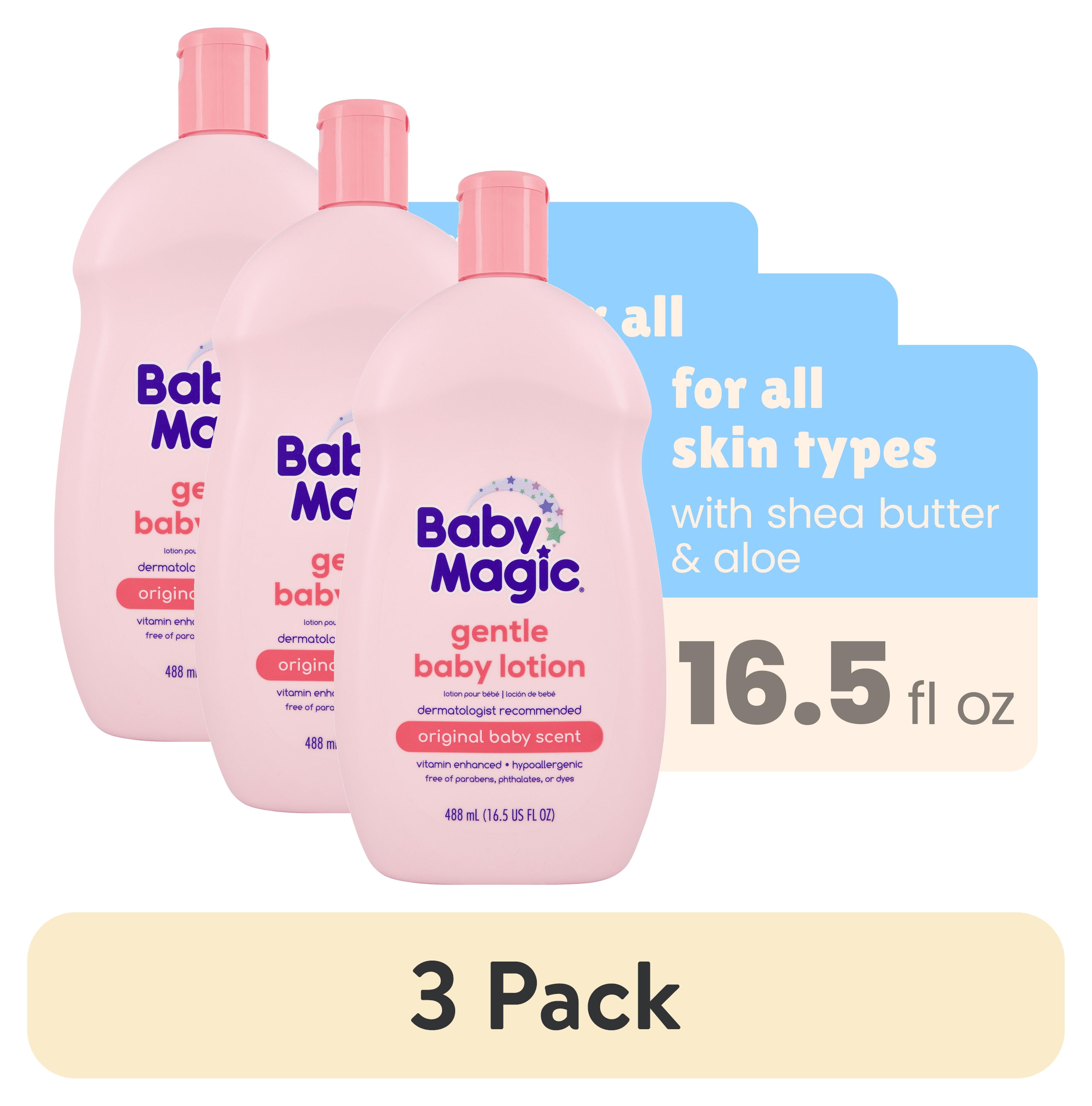 (3 pack) Baby Magic Gentle Baby Lotion, Original Baby Scent, 16.5 fl oz ...