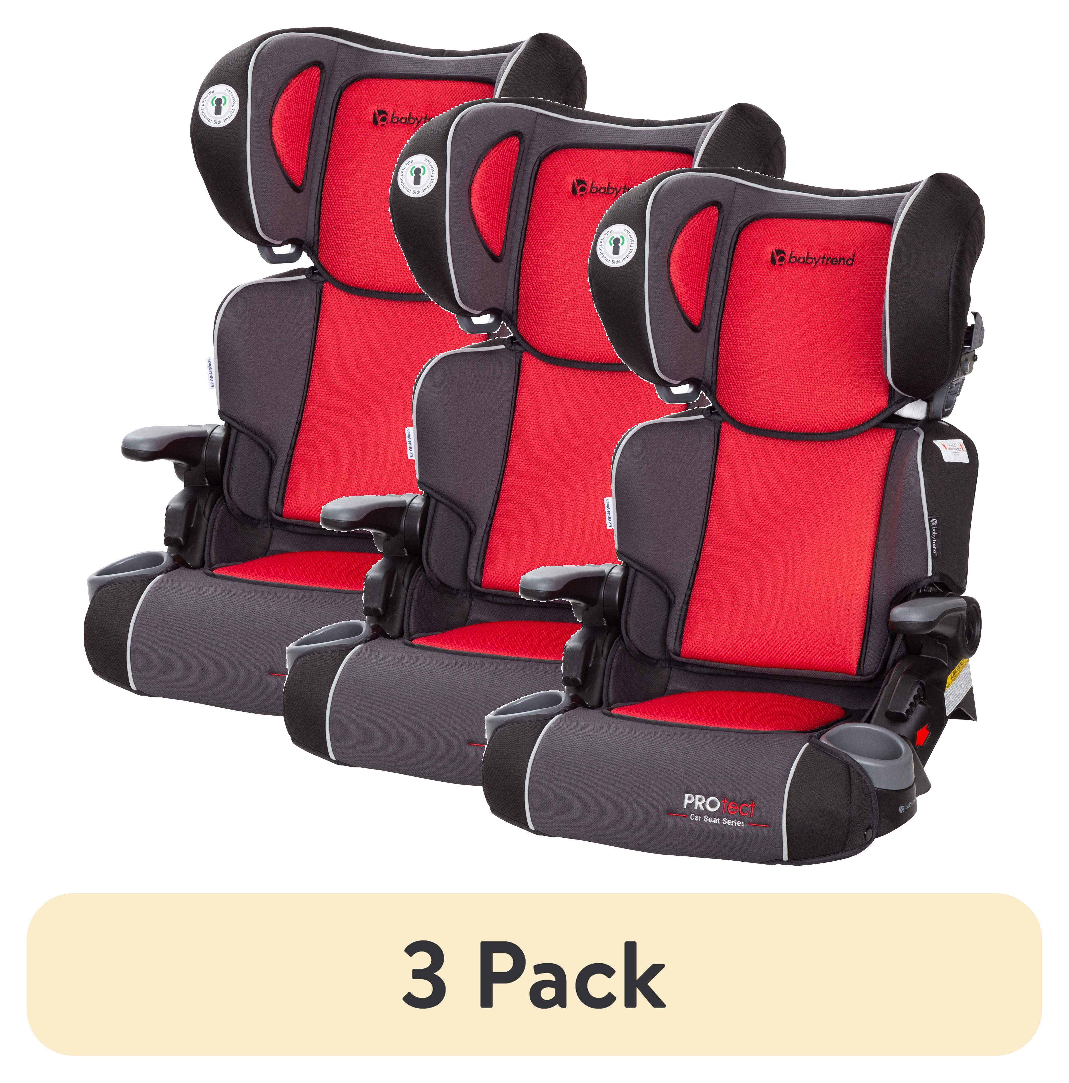 (3 pack) Baby Trend PROtect Folding High Back Booster Car Seat - Mars Red - Red - Walmart.com