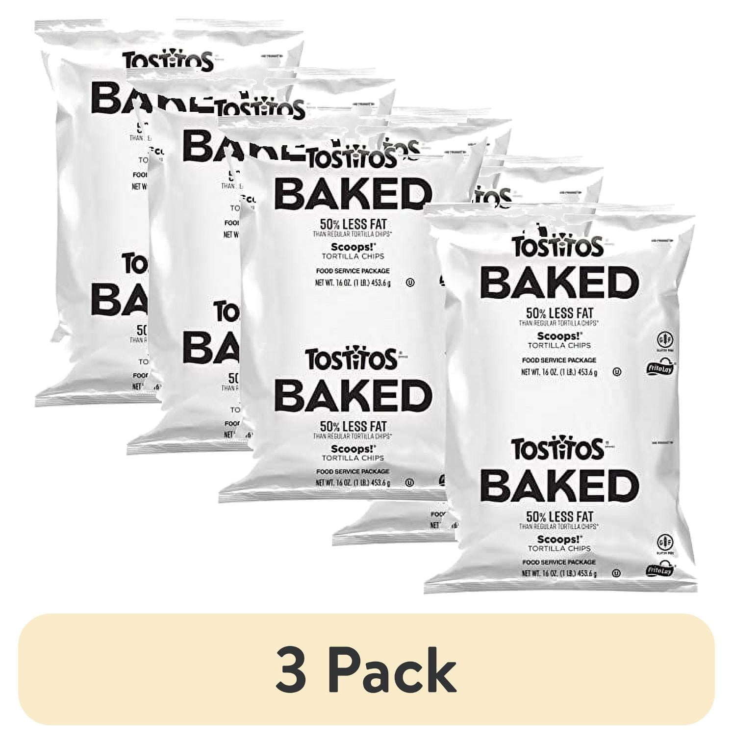 (3 pack) Baked Tortilla Scoops, Ultimate Value Sized Food Service 1 lb ...