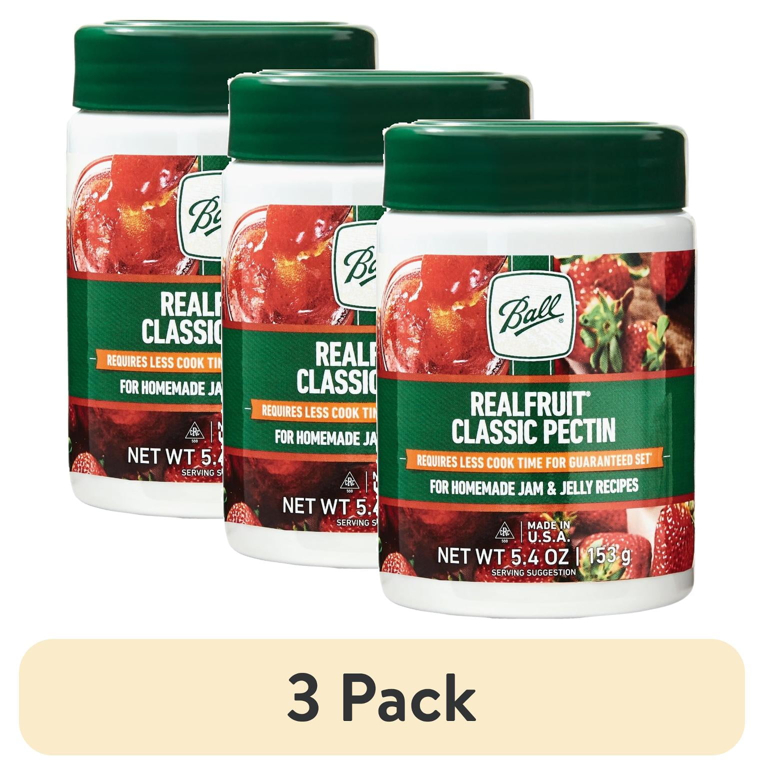 (3 pack) Ball Real Fruit Classic Shelf-Stable Pectin, 5.4 oz - Walmart.com