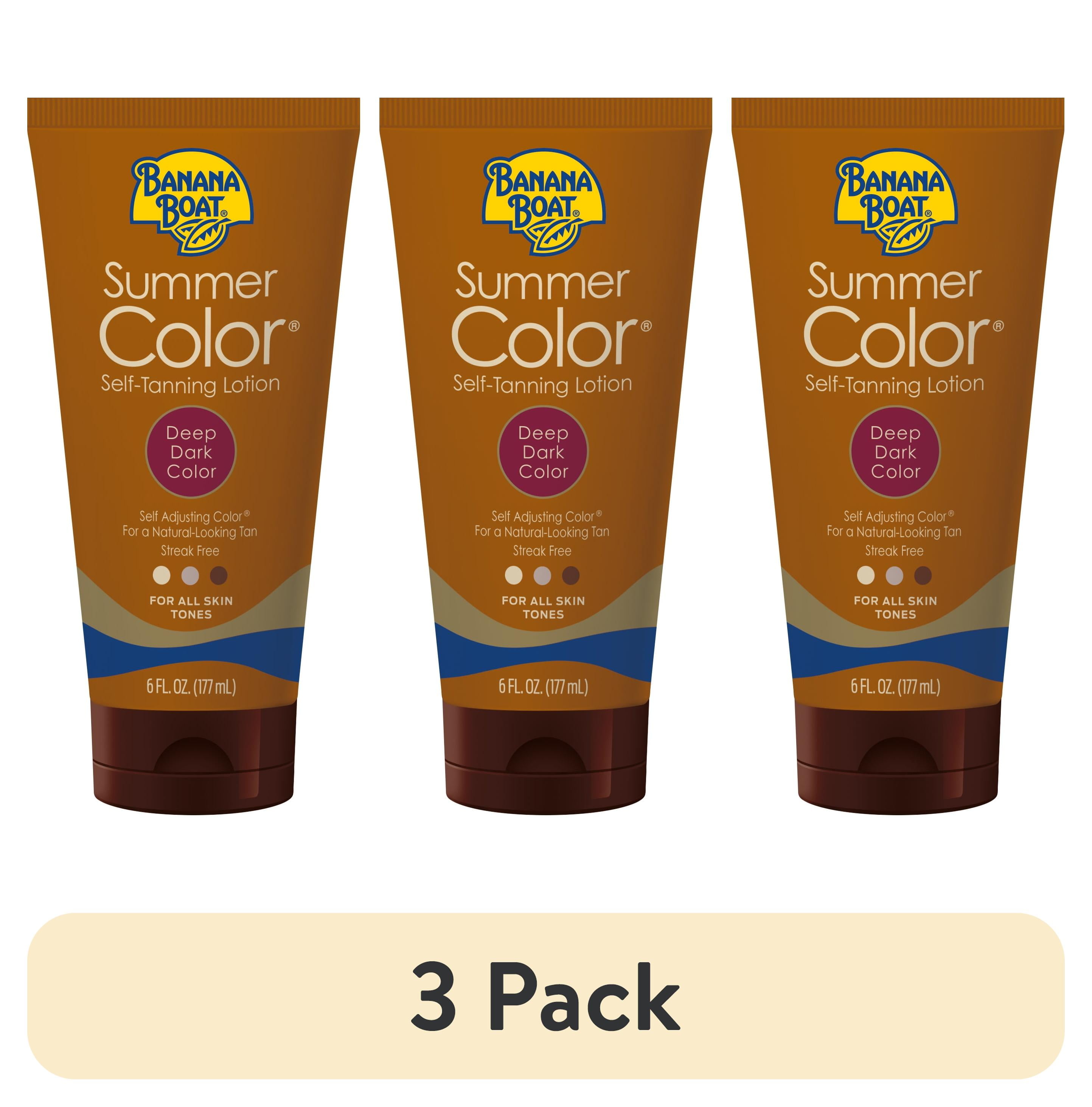(3 pack) Banana Boat Summer Color Self Tanning Lotion, Dark Self Tanner ...
