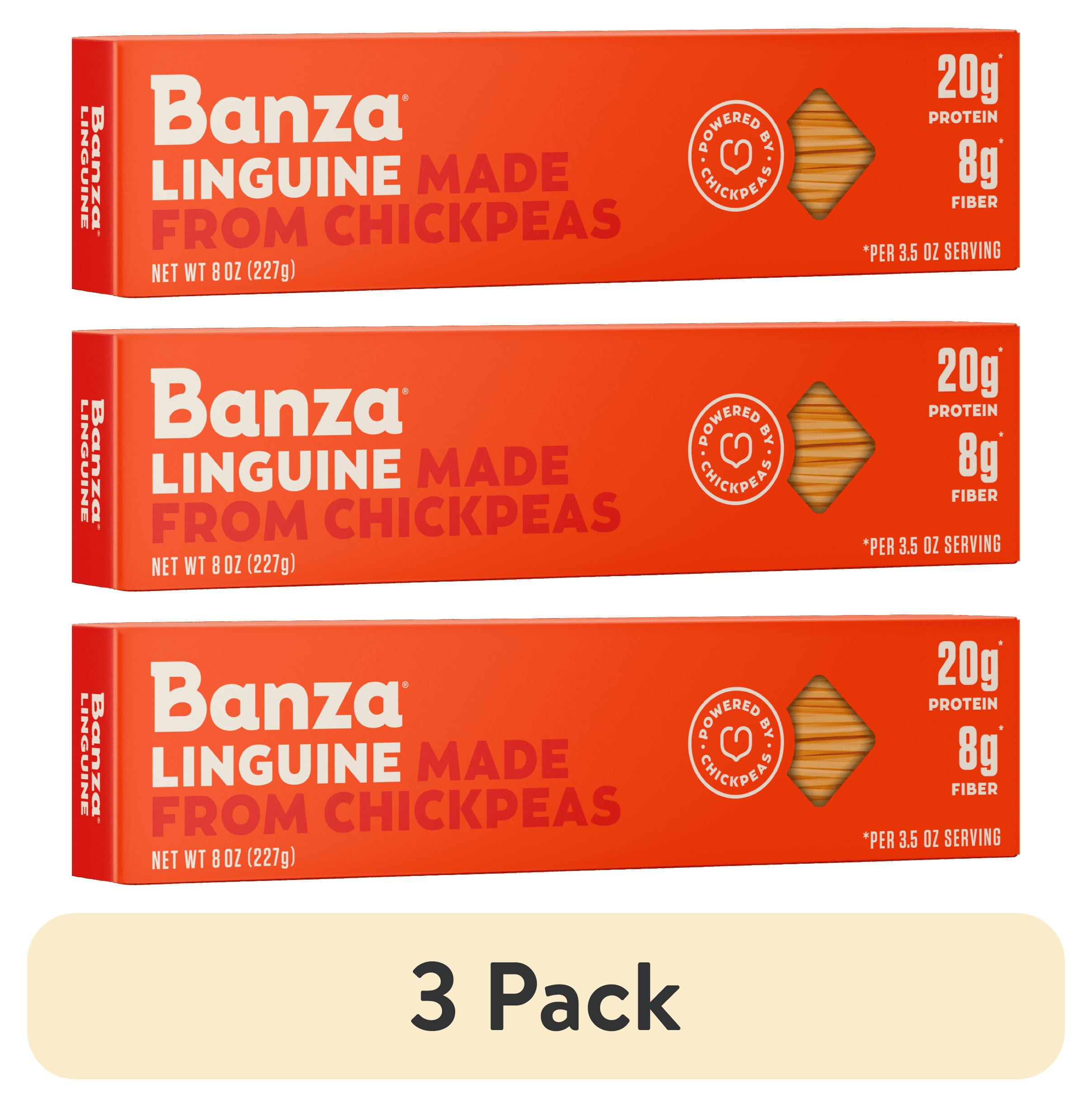(3 pack) Banza Linguinue Pasta from Chickpeas - Gluten Free, High ...