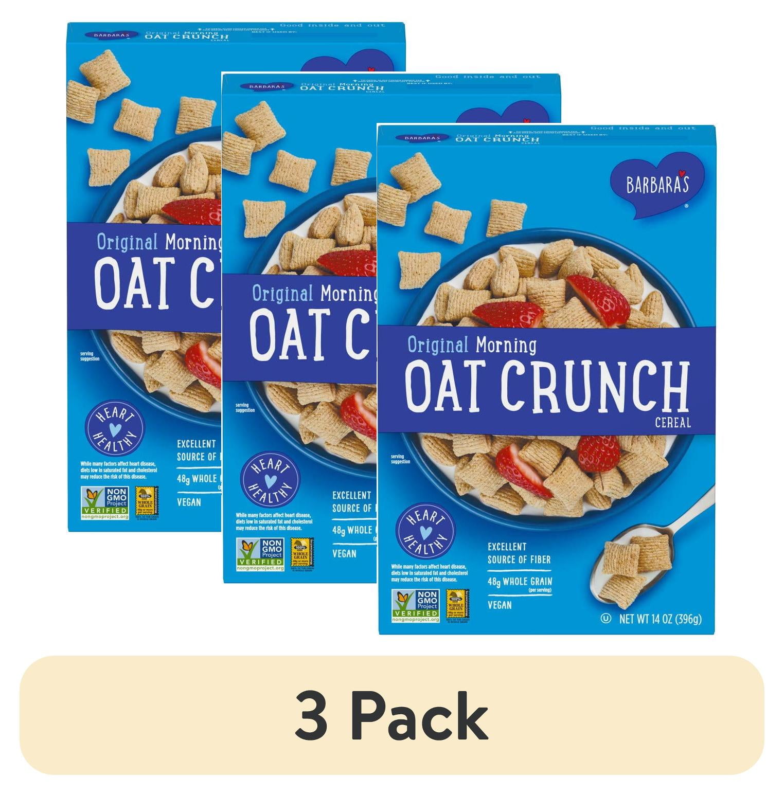 (3 pack) Barbara's Original Morning Oat Crunch Cereal, 14 oz Box ...