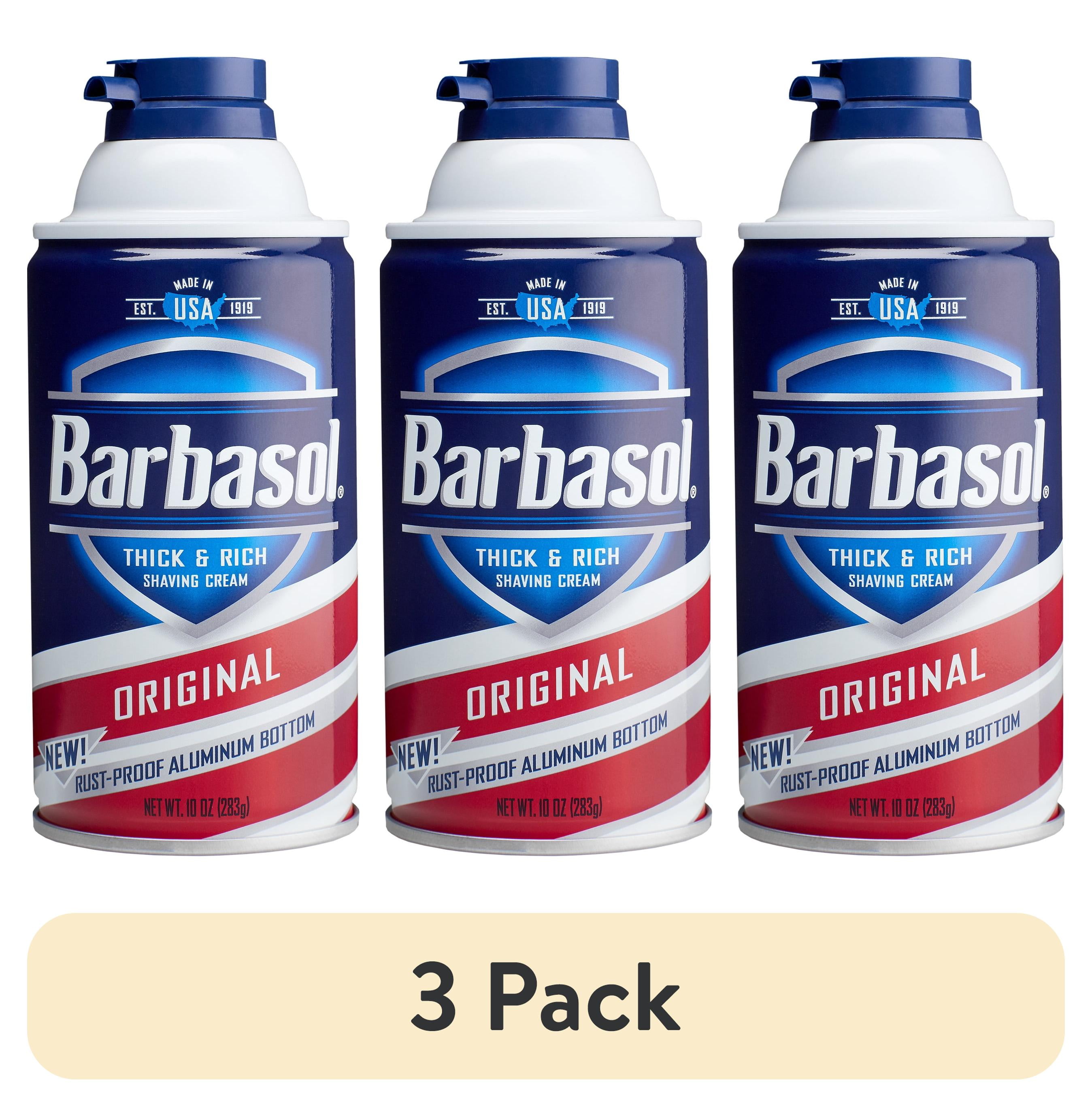 (3 pack) Barbasol Original Thick & Rich Shaving Cream for Men, 10 oz ...