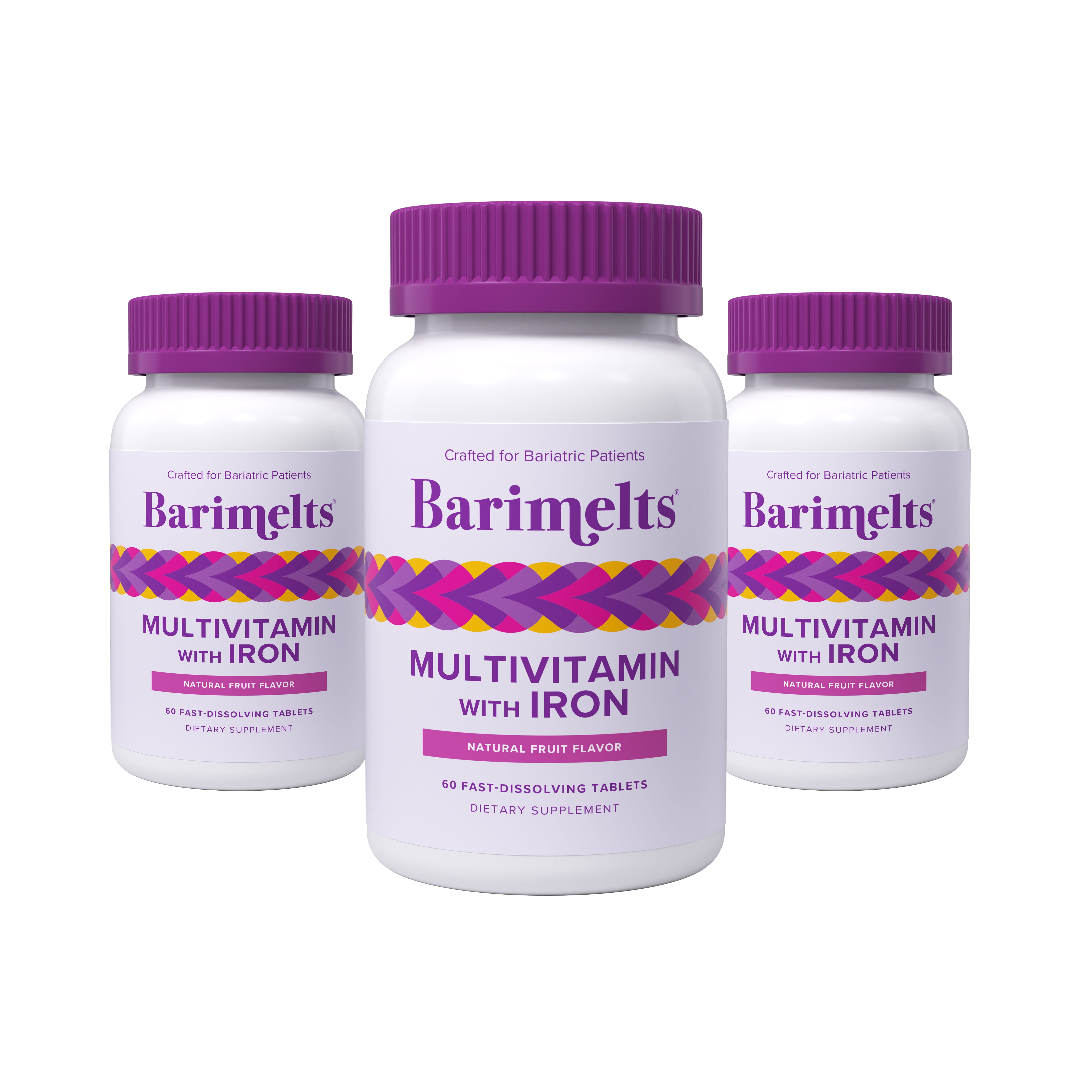 (3 pack) BariMelts Bariatric Multivitamin with Iron for Post-Weight ...