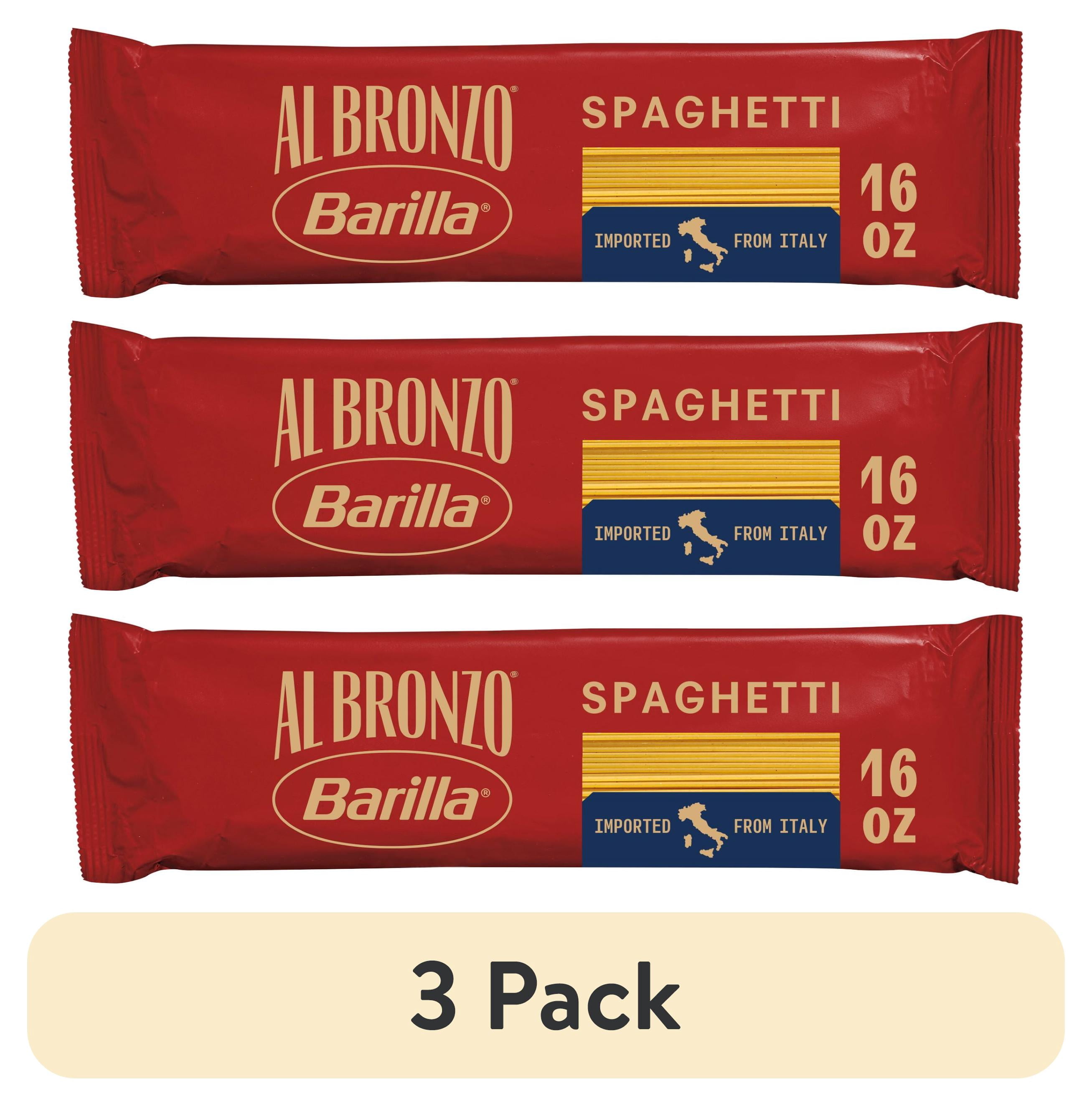 (3 pack) Barilla Al Bronzo Bronze Cut Spaghetti Pasta, 16 oz. - Walmart.com