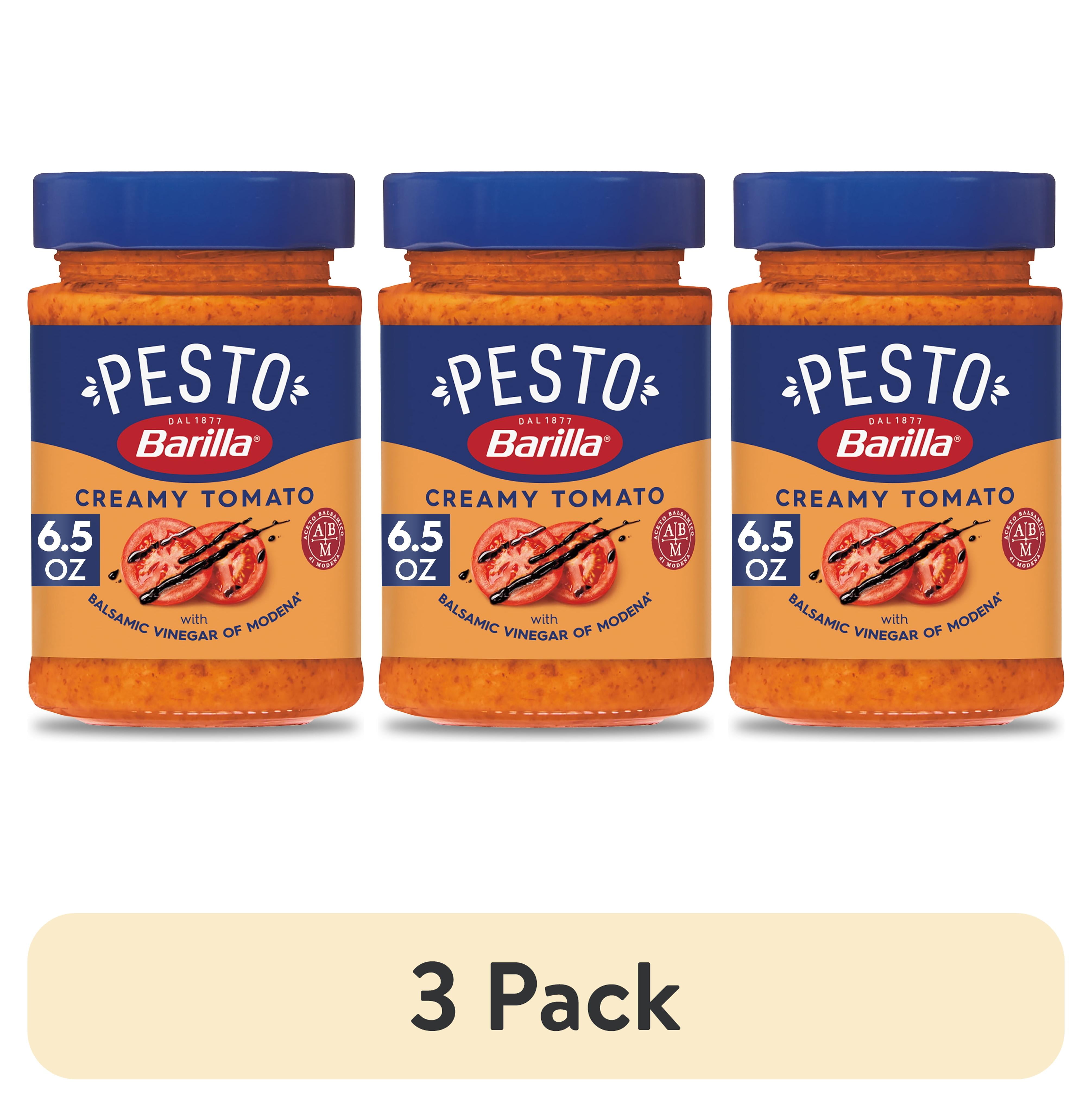 (3 pack) Barilla Creamy Tomato Pesto Pasta Sauce and Spread, 6.5oz ...
