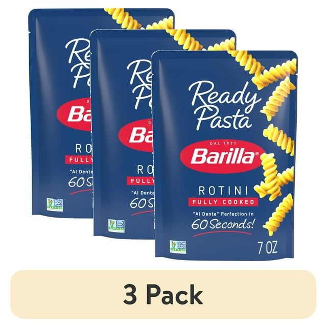(3 pack) Barilla Ready Pasta Fully Cooked Pasta Rotini, 7 oz - Walmart.com