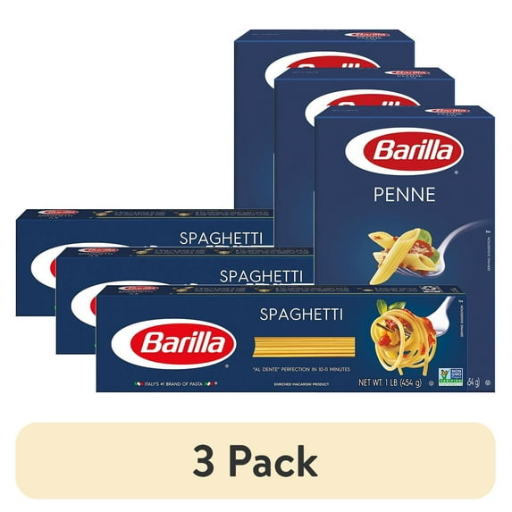 (3 pack) Barilla Rotini & Farfalle Pasta Variety Pack, (4 Each, 16oz ...