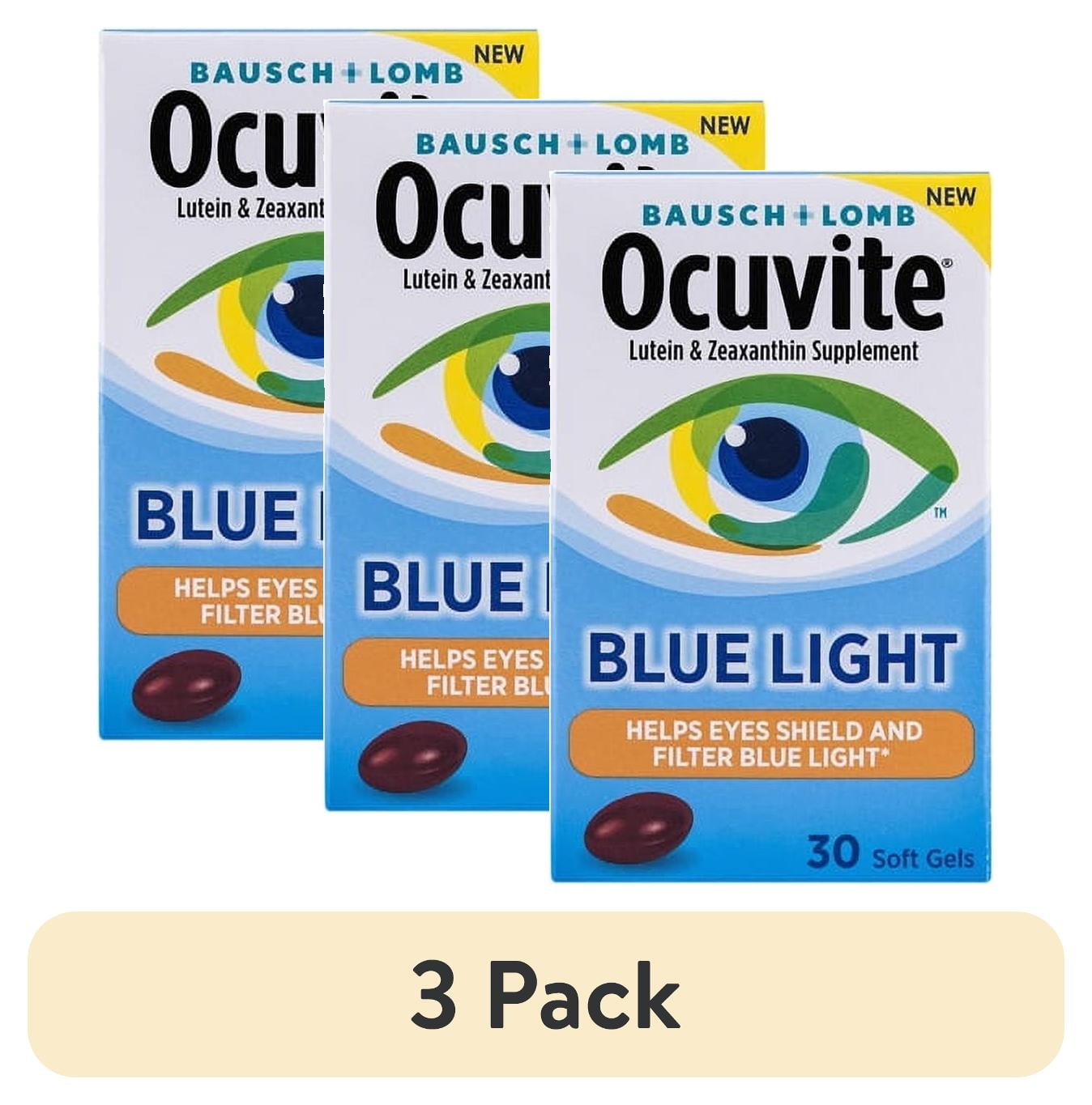 (3 pack) Bausch And Lomb Ocuvite Blue Light Lutein And Zeaxanthin ...