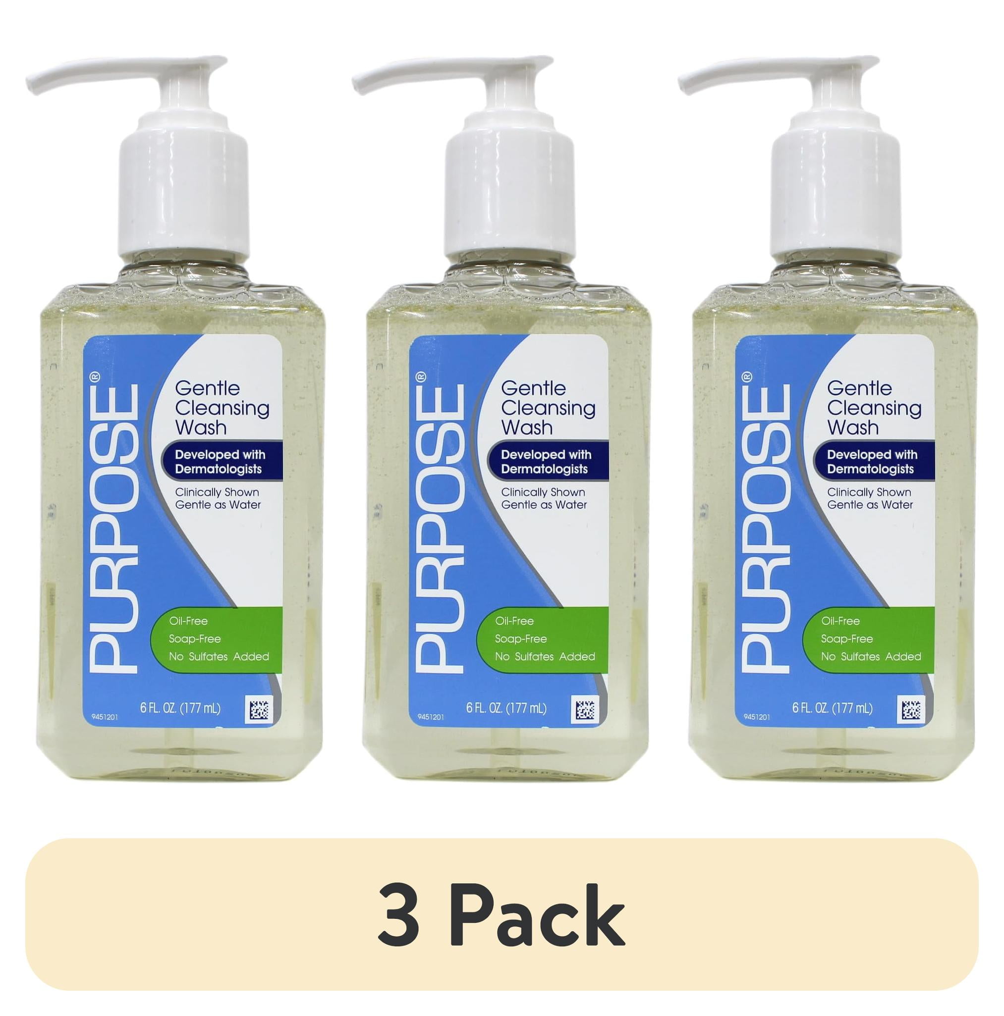 (3 pack) Bausch + Lomb Purpose Skincare Kit: Gentle Cleansing Wash, 6 ...