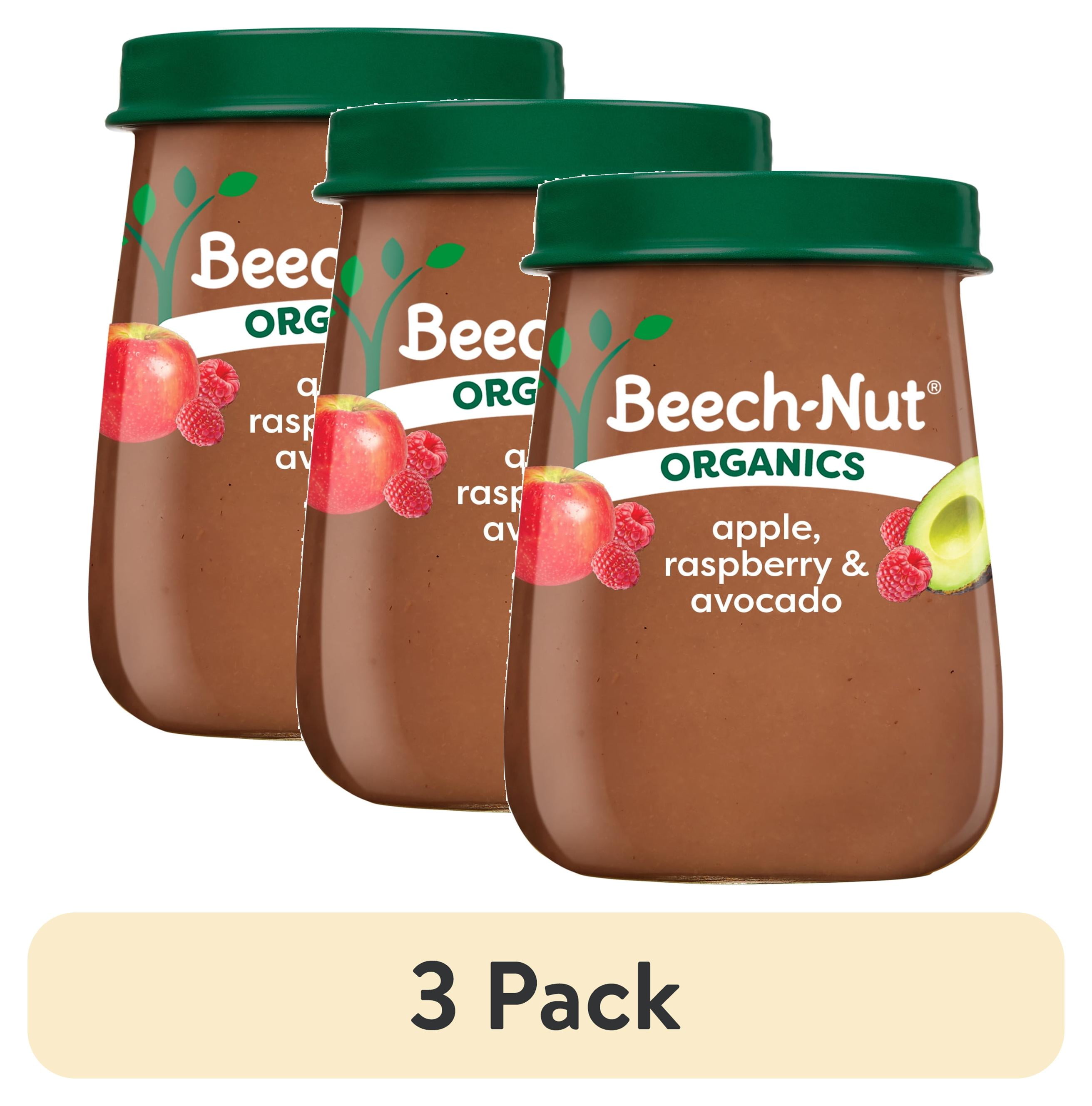 (3 pack) Beech-Nut Organics Stage 2 Organic Baby Food, Apple ...