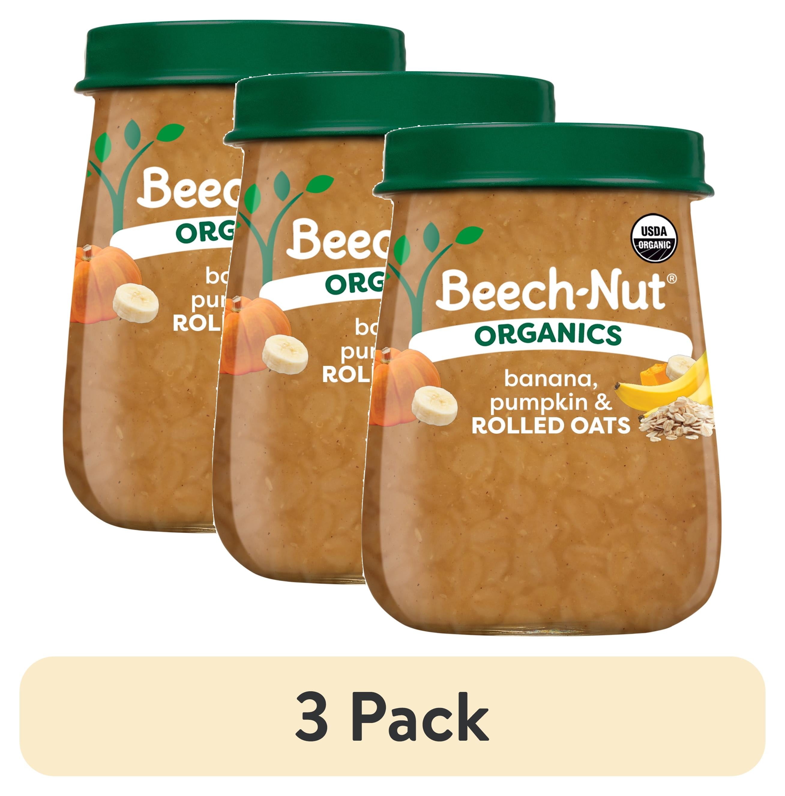 (3 pack) Beech-Nut Organics Stage 3 Organic Baby Food, Banana Pumpkin ...