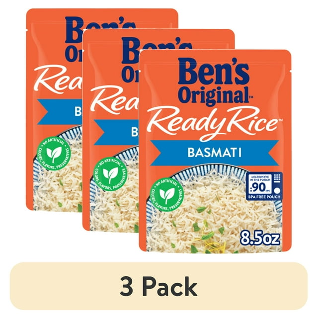 (3 pack) Ben's Original Ready Rice Basmati Rice, Easy Side Dish, 8.5 ...