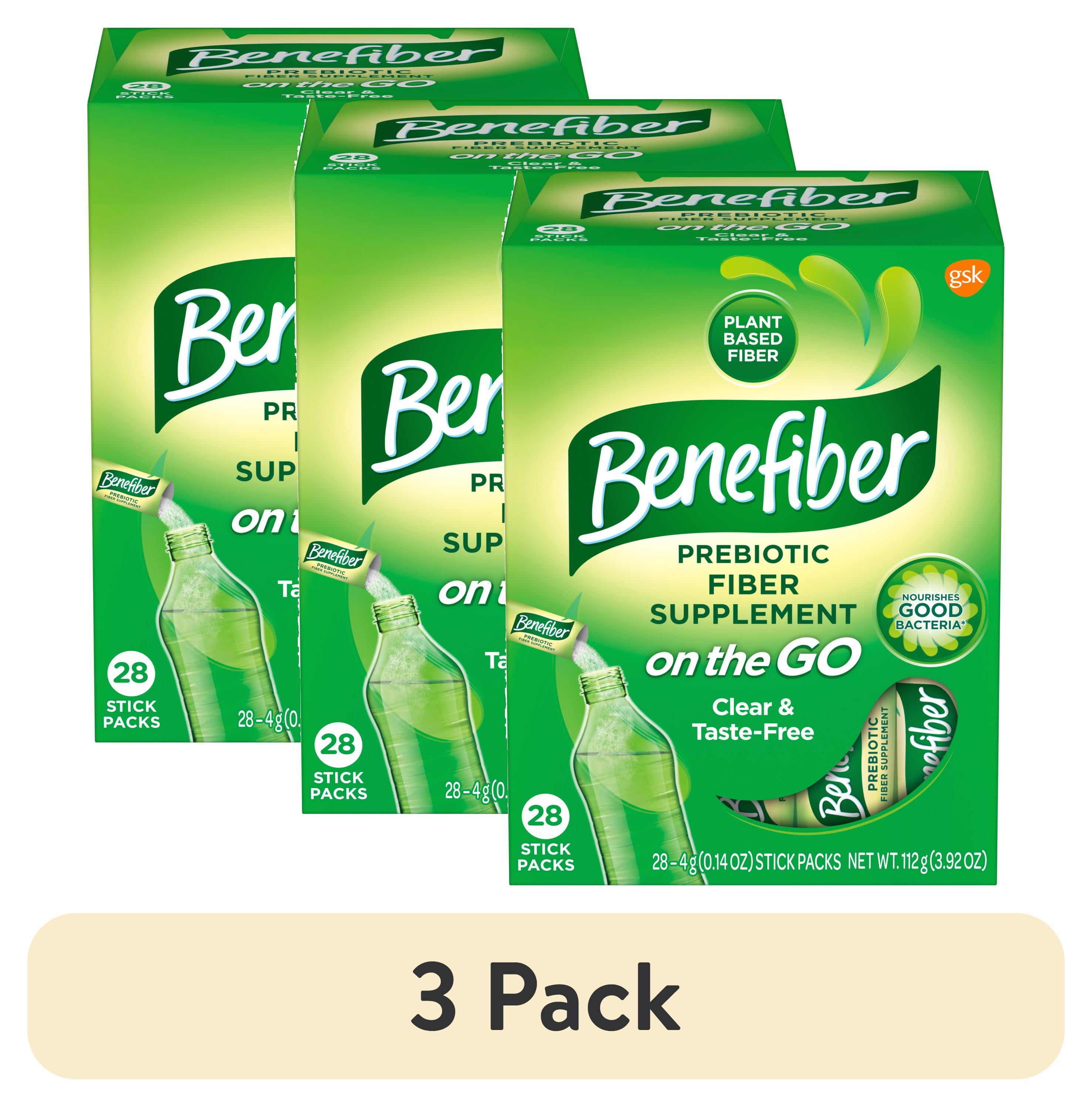 (3 pack) Benefiber On The Go Prebiotic Glp-1 Friendly Fiber Supplement ...