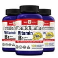 3 pack Benfotiamine 750mg - Highly Bioavailable Thiamine B1 Supplement ...
