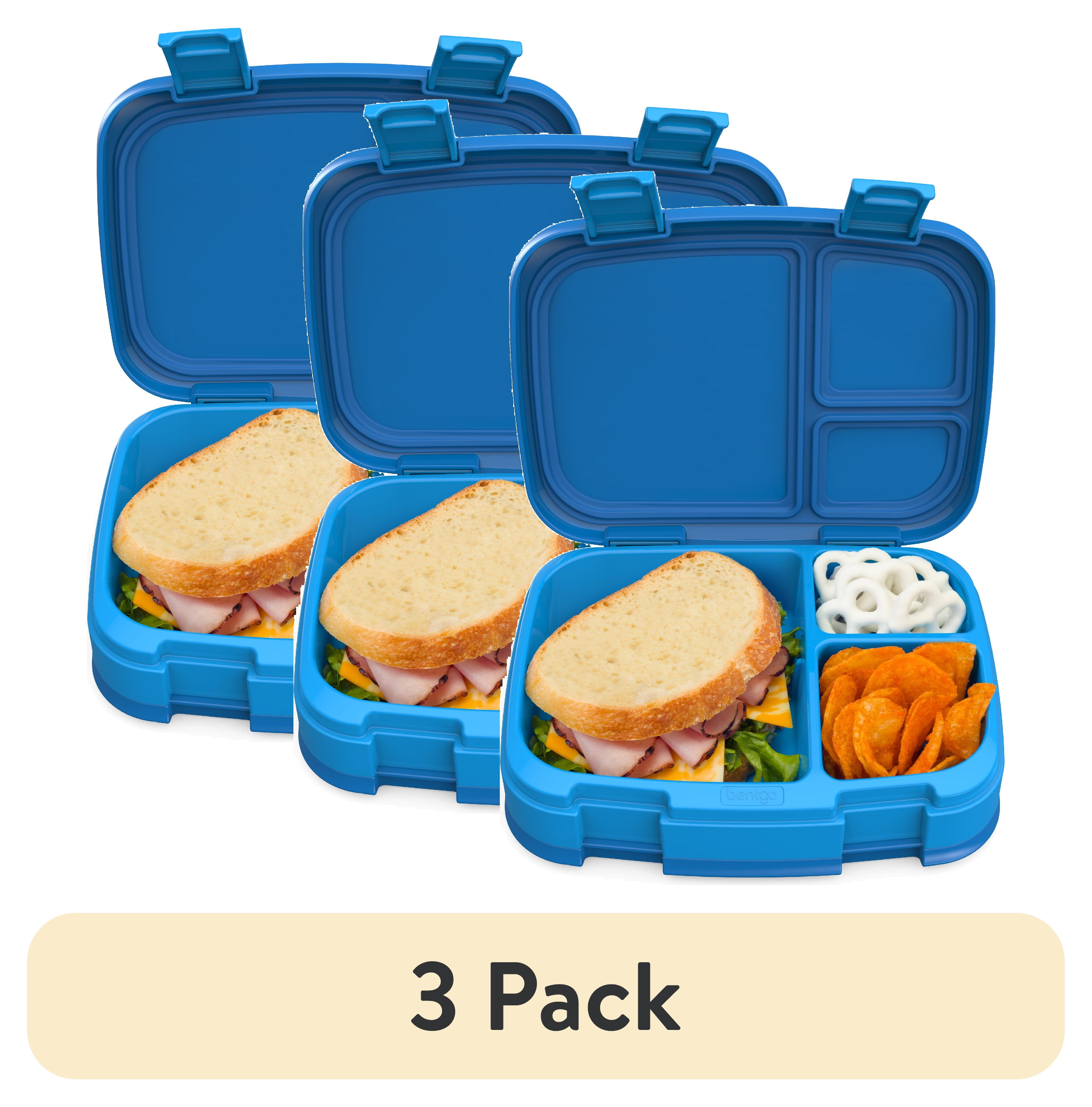 (3 pack) Bentgo Fresh, Leak-Proof, Versatile 4-Compartment Bento-Style ...