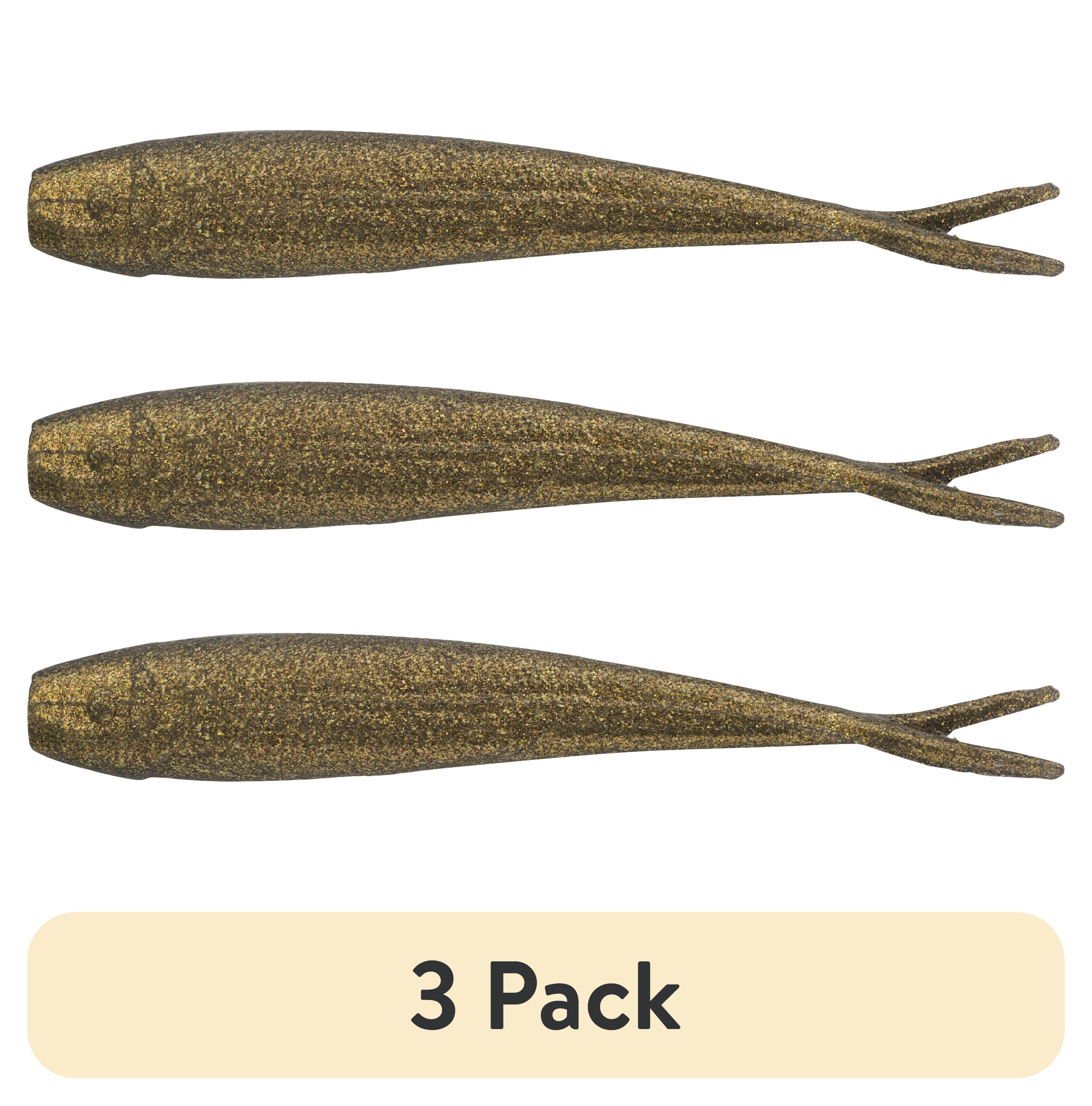 (3 pack) Berkley Gulp! Minnow Lifelike Scented Soft Bait, Pyrite Shiner ...