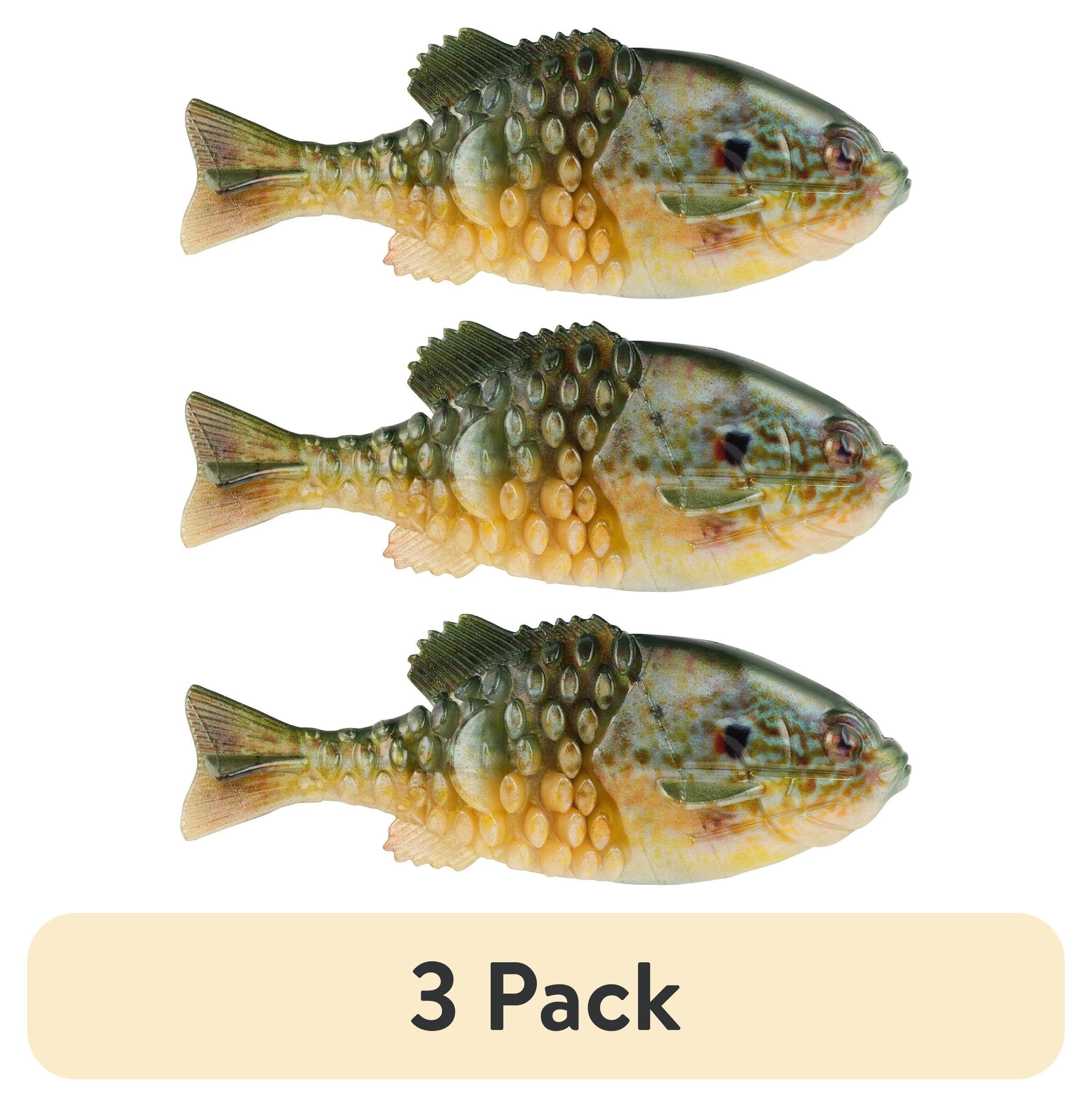 (3 pack) Berkley PowerBait Gilly 90 Fishing Soft Bait HD Pumpkinseed ...