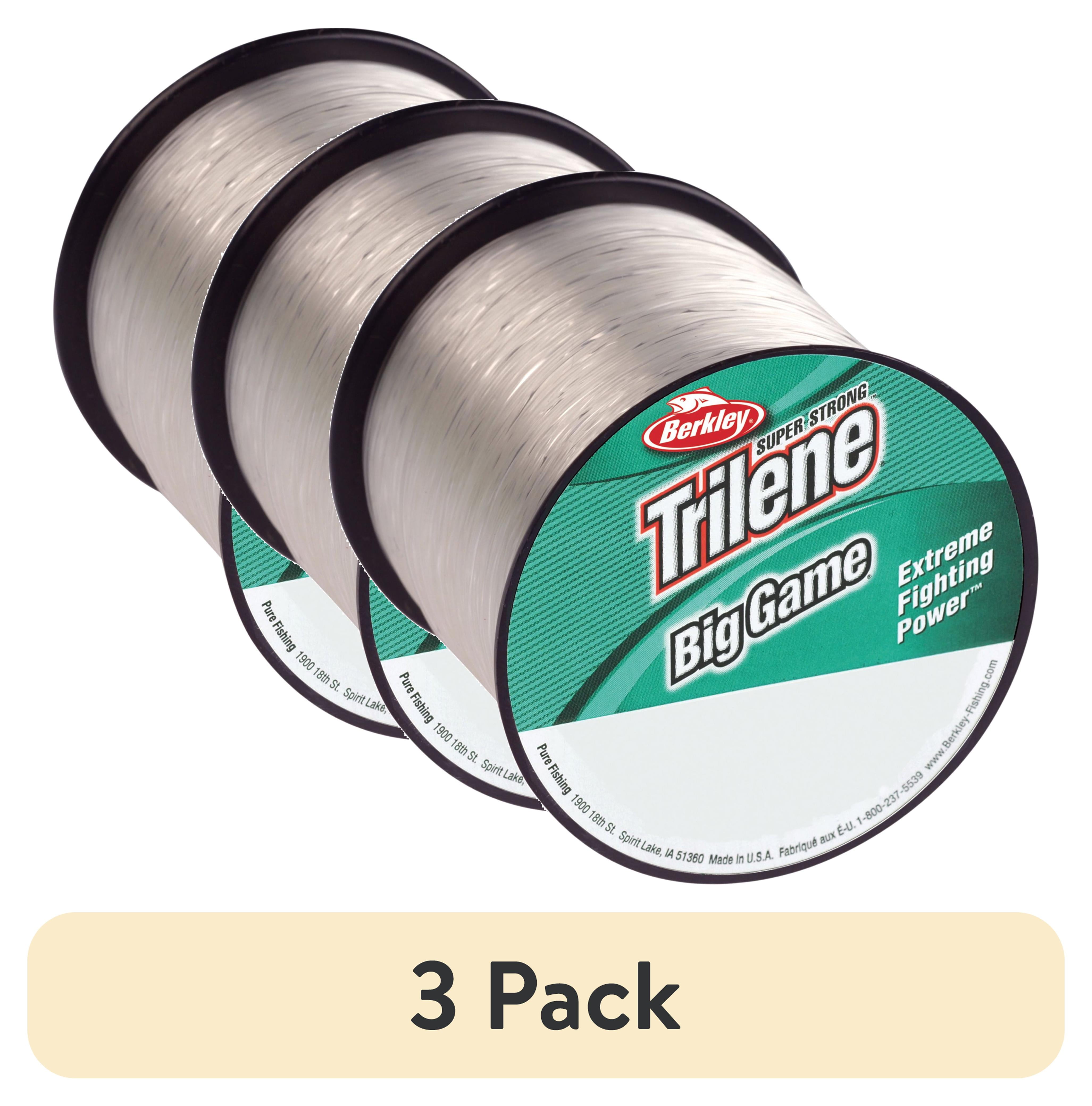 (3 pack) Berkley Trilene® Big Game™ Monofilament Fishing Line, Clear ...