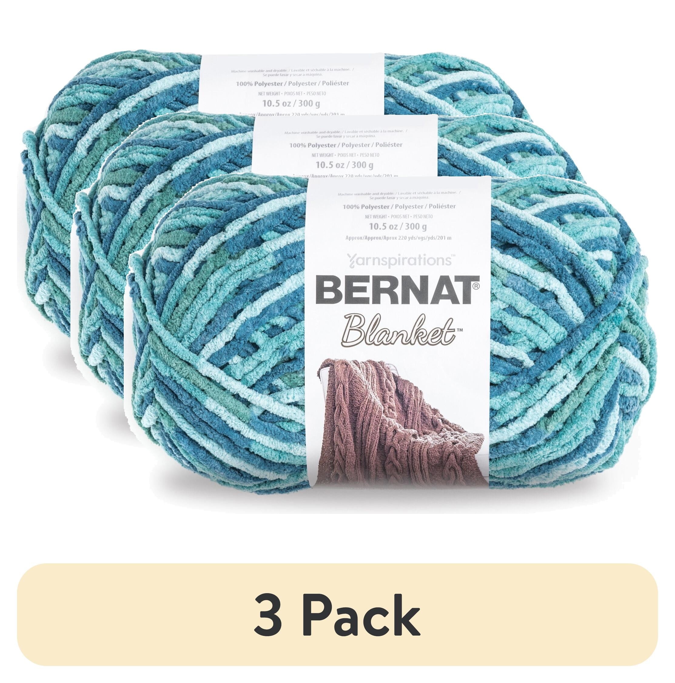 (3 pack) Bernat Blanket Big Ball Yarn-Tidepool-Coastal Collection ...