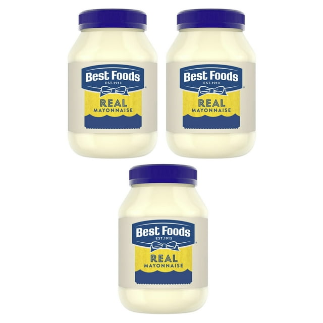 (3 pack) Best Foods Real Mayonnaise, Sandwich Spread Condiments, 30 fl ...