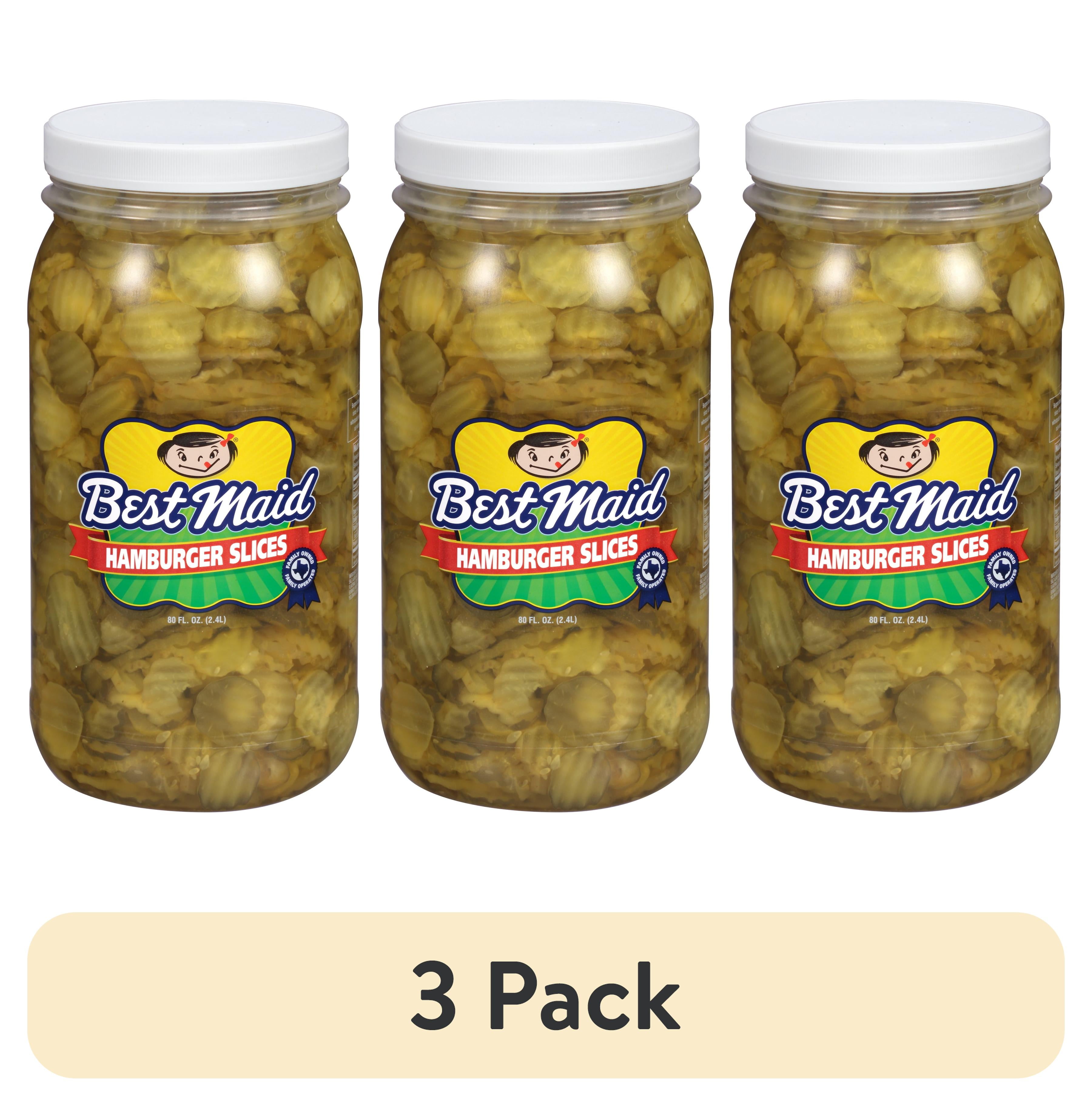 (3 pack) Best Maid Hamburger Slices 80 fl. oz. Plastic Jar - Walmart.com