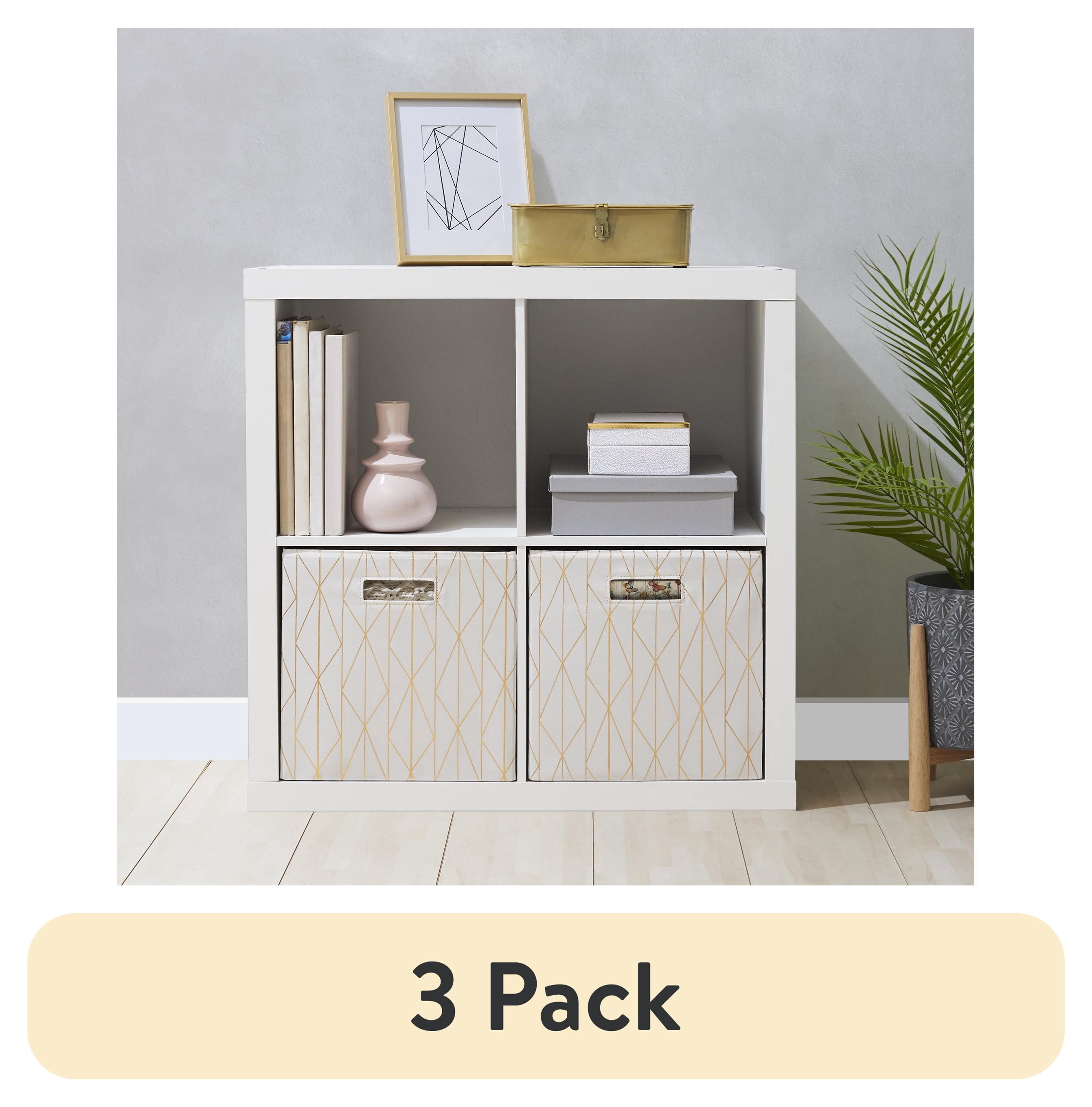 Better Homes & Gardens 4-Cube Storage Organizer White Texture ...