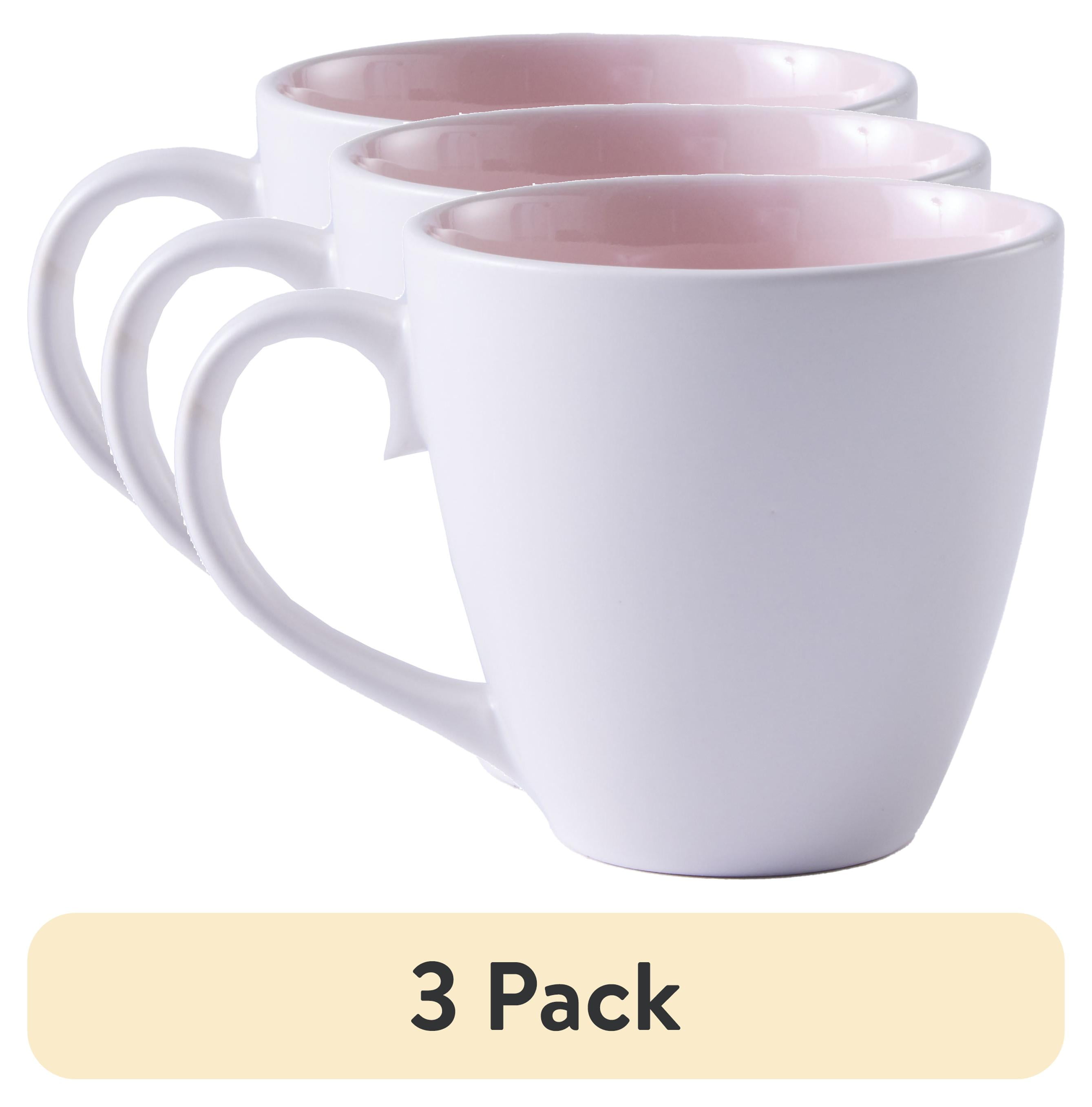 (3 pack) Better Homes & Gardens Blush Vivian Stoneware Mug - Walmart.com