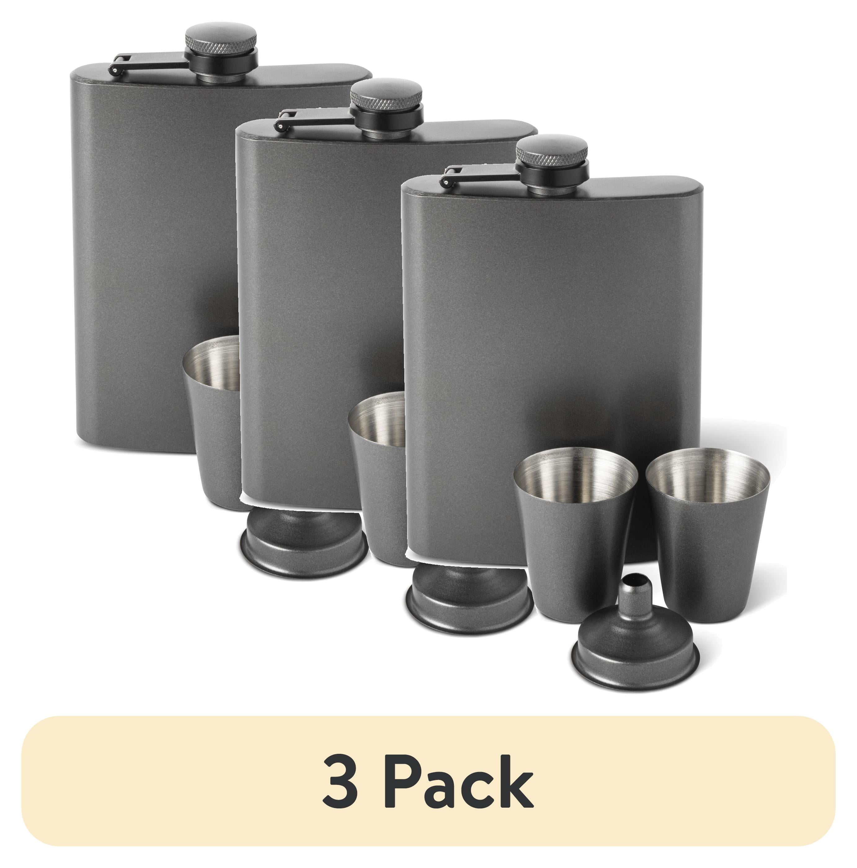 Better Homes & Gardens Flask Set - Includes Shot Glasses - Walmart.com