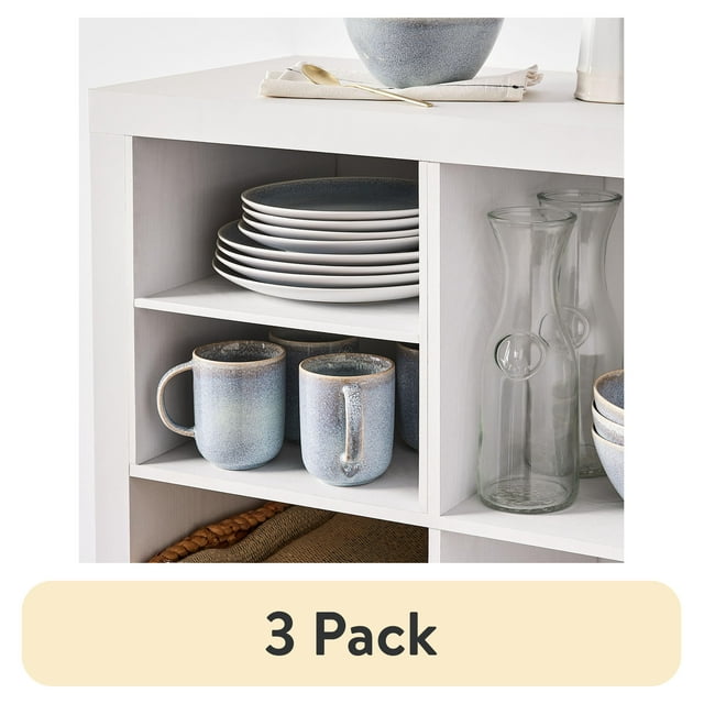 (3 pack) Better Homes & Gardens H Shelf Cube Organizer Insert, White ...