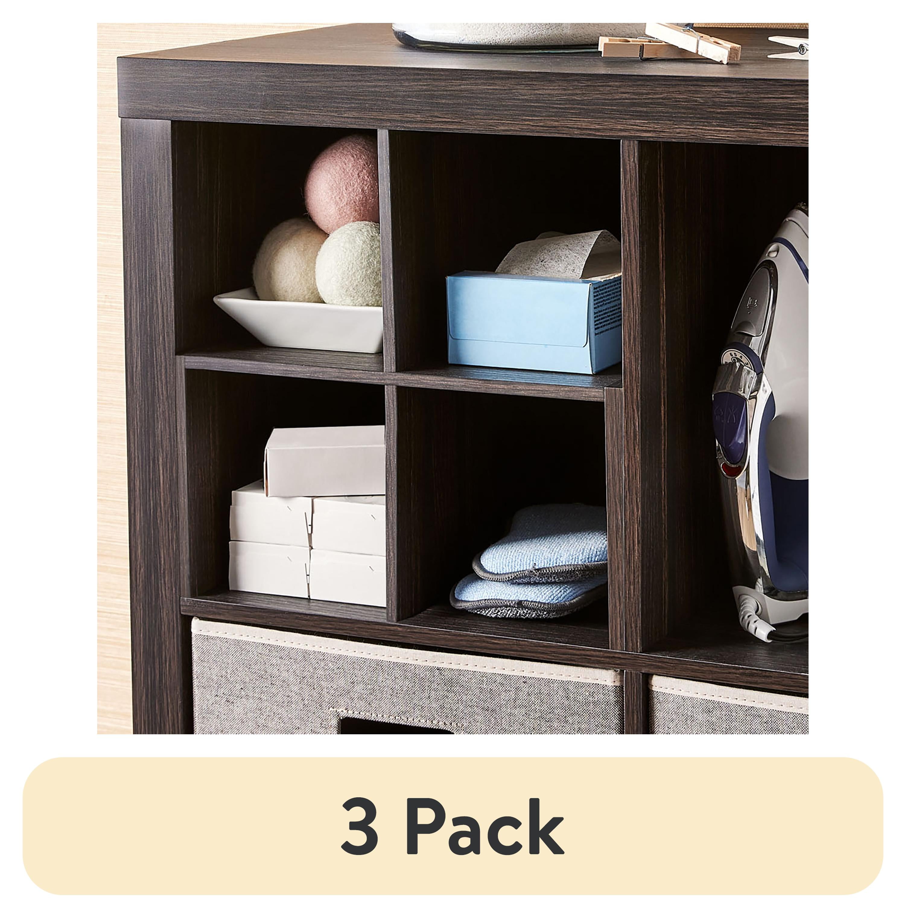 (3 pack) Better Homes & Gardens Quad Shelf Insert for Cube Organizers ...